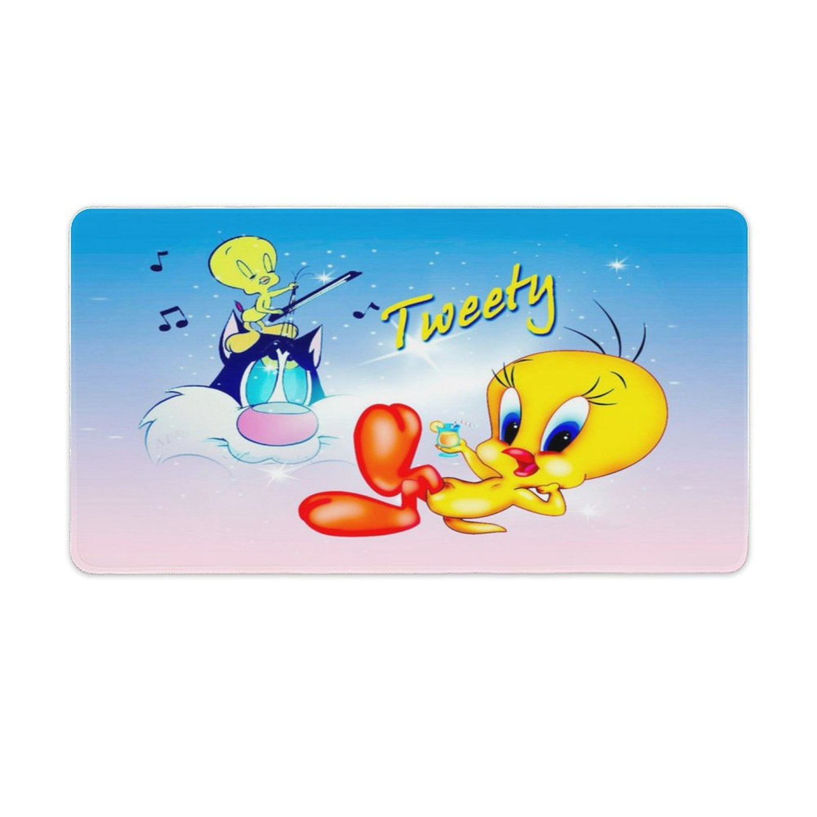 Tweety Bird Mouse Pad with Stitched Edge Desk Mat Keyboard Pad for ...