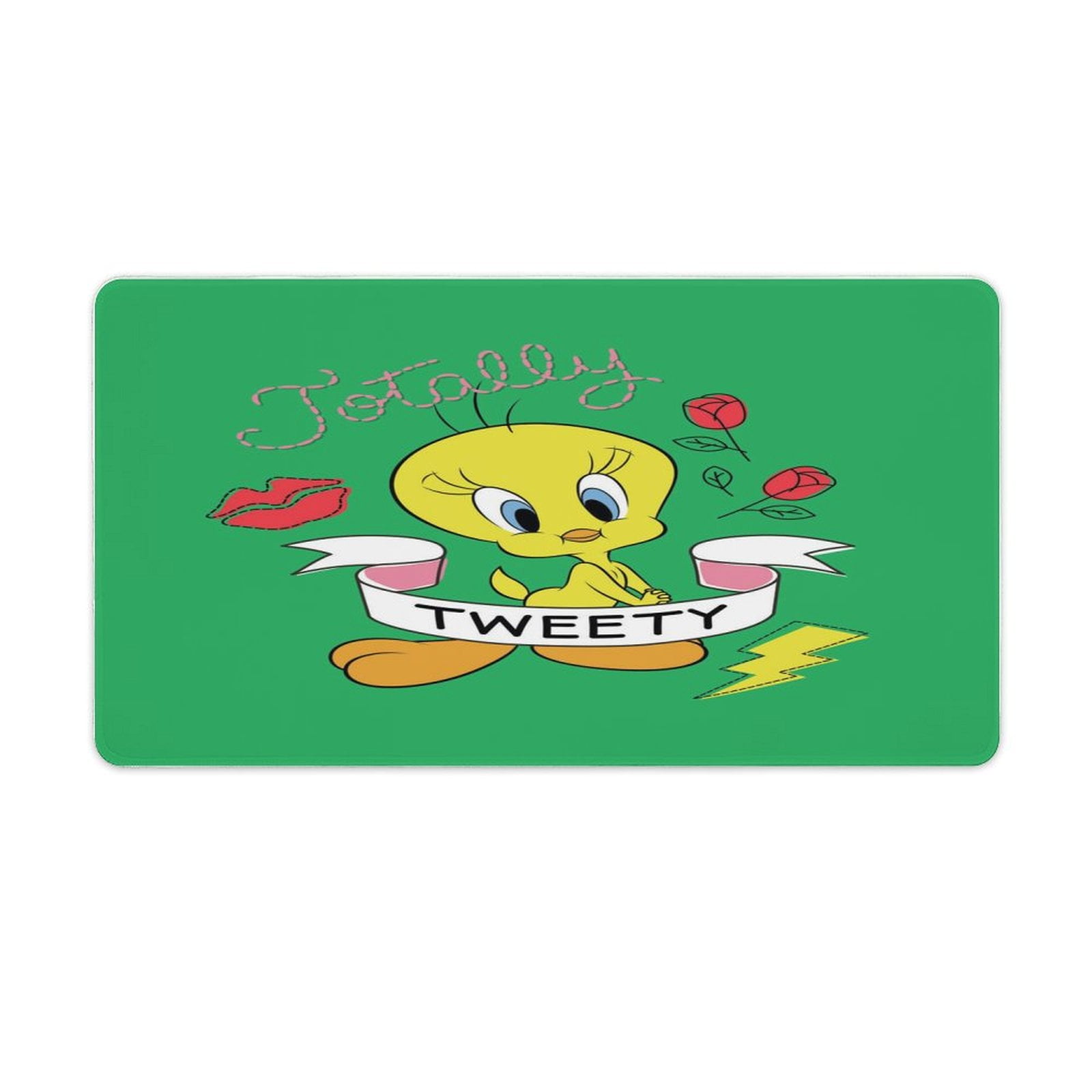 Tweety Bird Mouse Pad with Stitched Edge Desk Mat Keyboard Pad for ...