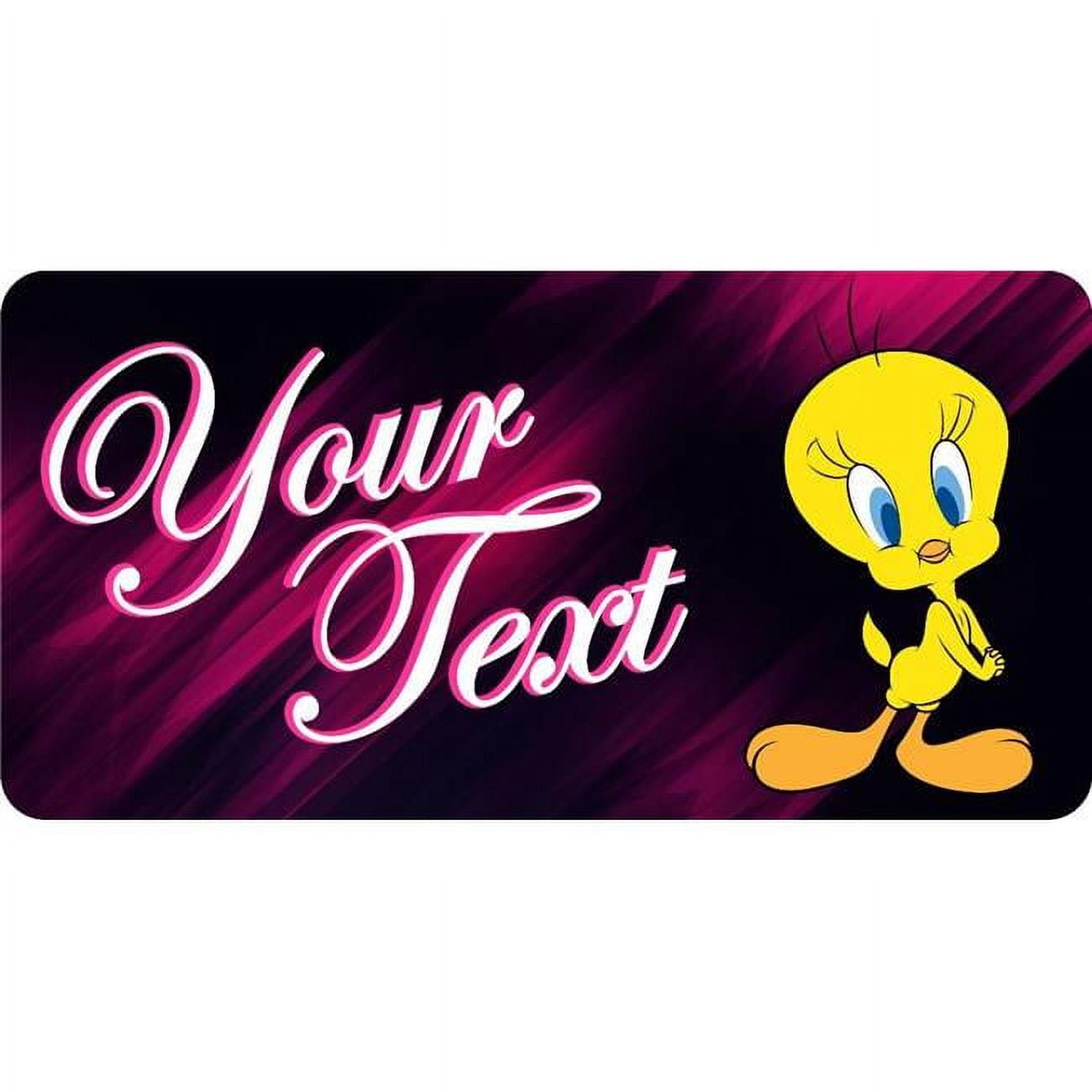 Tweety Bird Offset Photo License Plate - Walmart.com