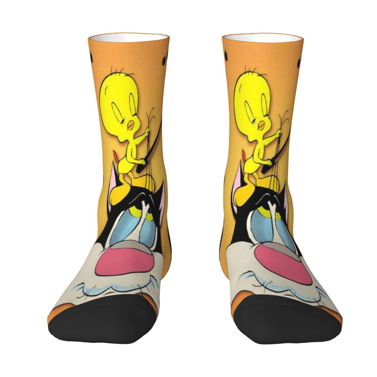 Tweety Bird Socks Crew Novelty Socks Casual Dress Gifts For Men Women ...