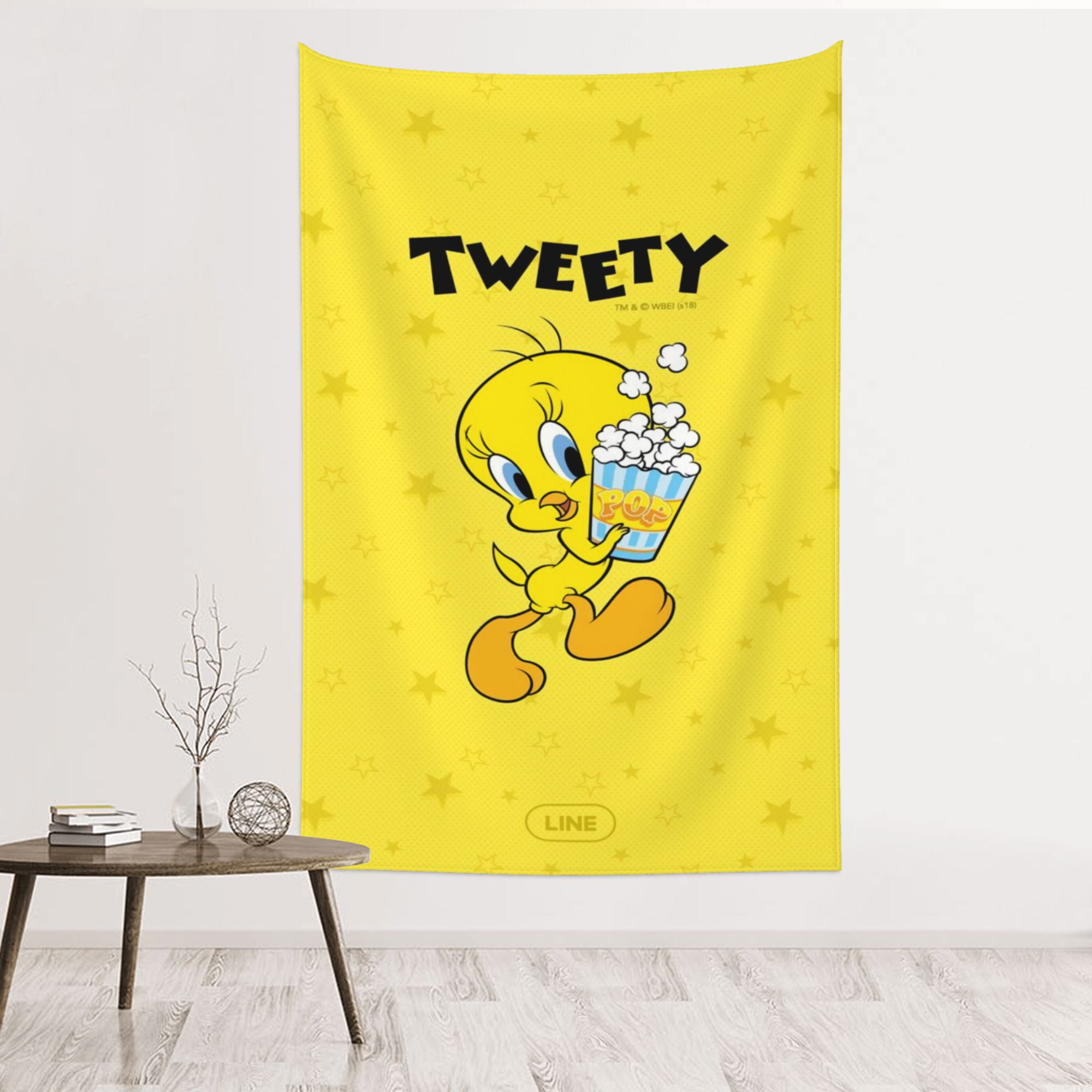 Tweety Bird Tapestry for Men, Boys Bedroom Living Room Dorm Wall Decor ...
