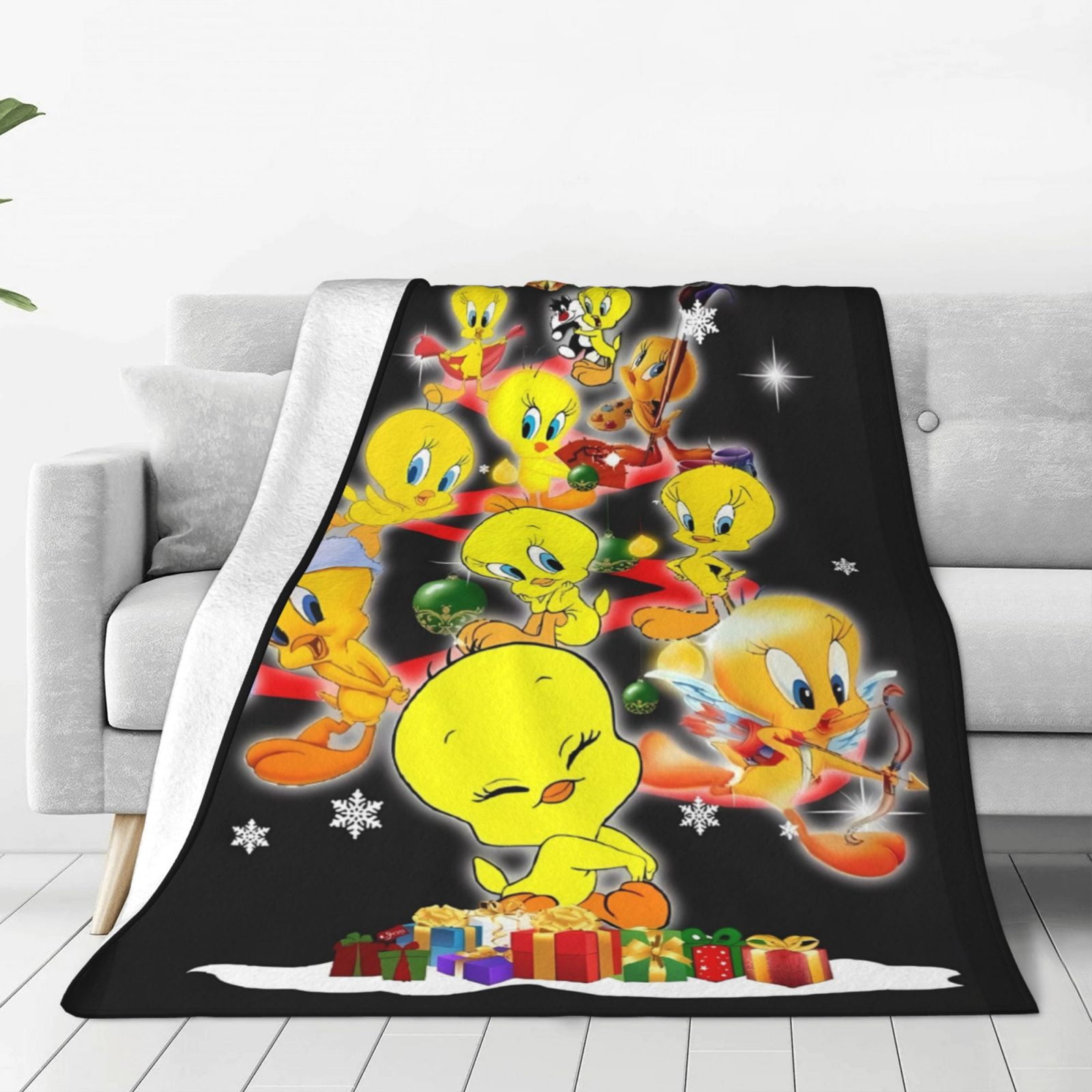 Tweety Bird Throw Blanket Couch Bed Sofa Soft Lightweight Warm Cozy ...