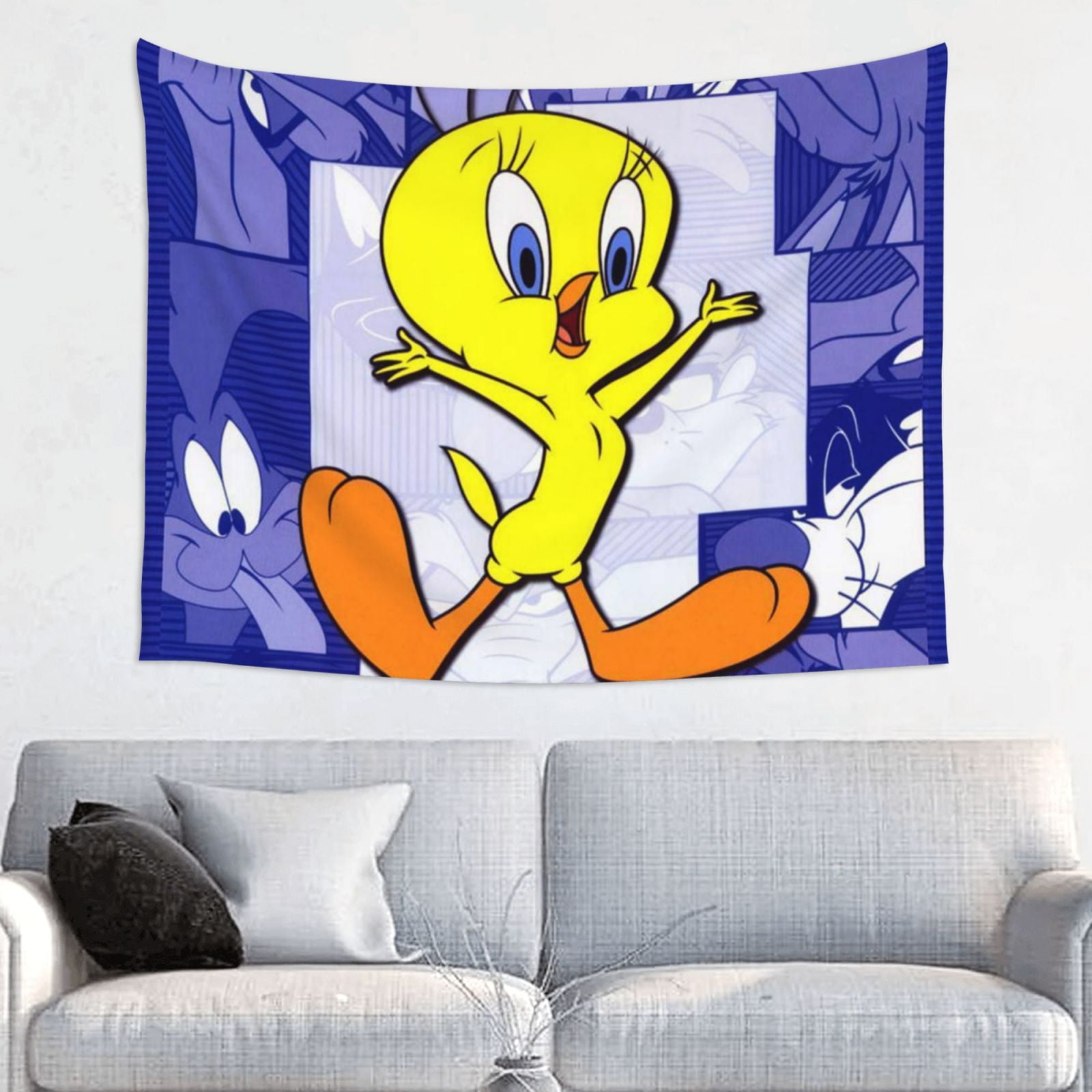 Tweety Bird Wall Tapestry Anime Poster For Bedroom Aesthetics Funny ...