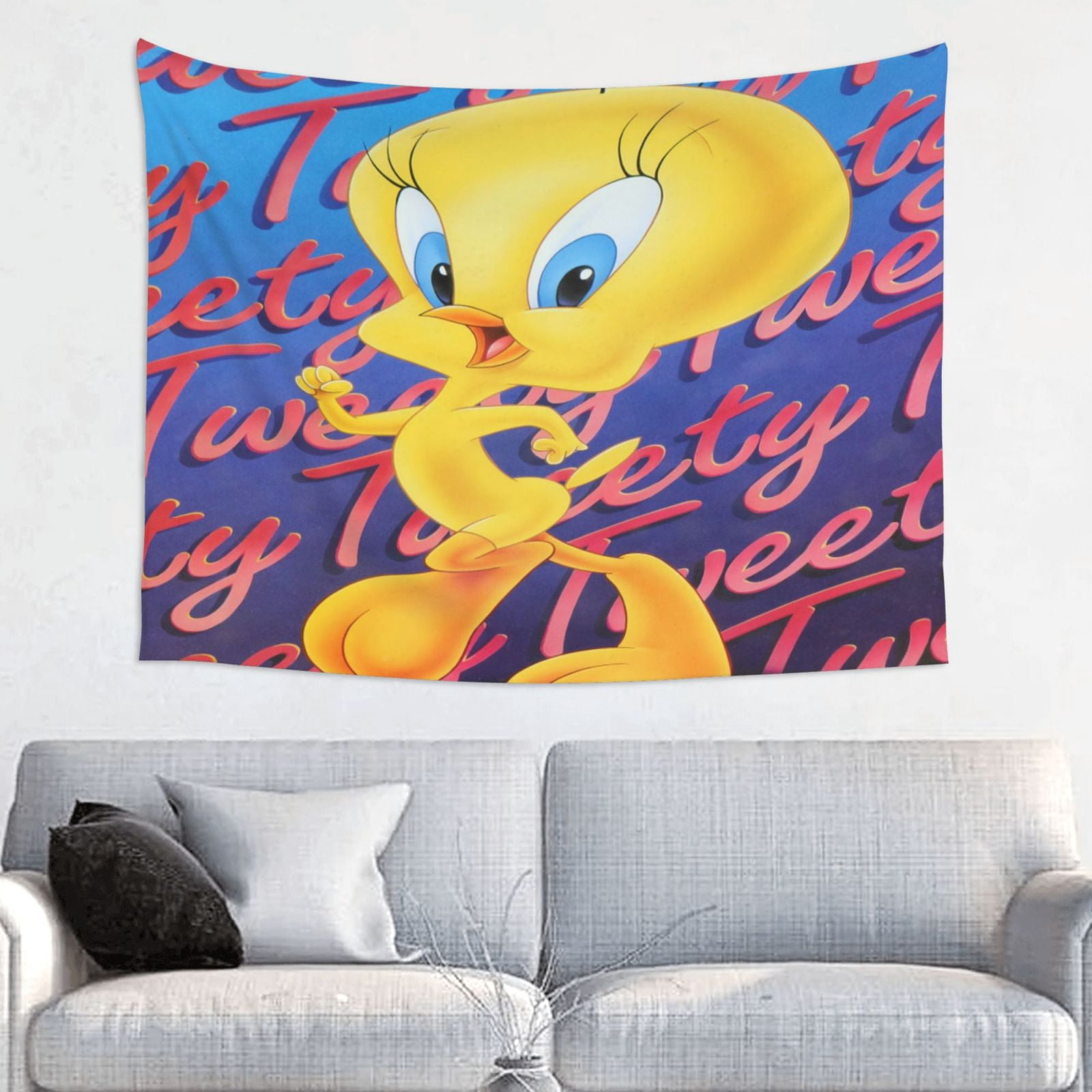 Tweety Bird Wall Tapestry Anime Poster For Bedroom Aesthetics Funny ...