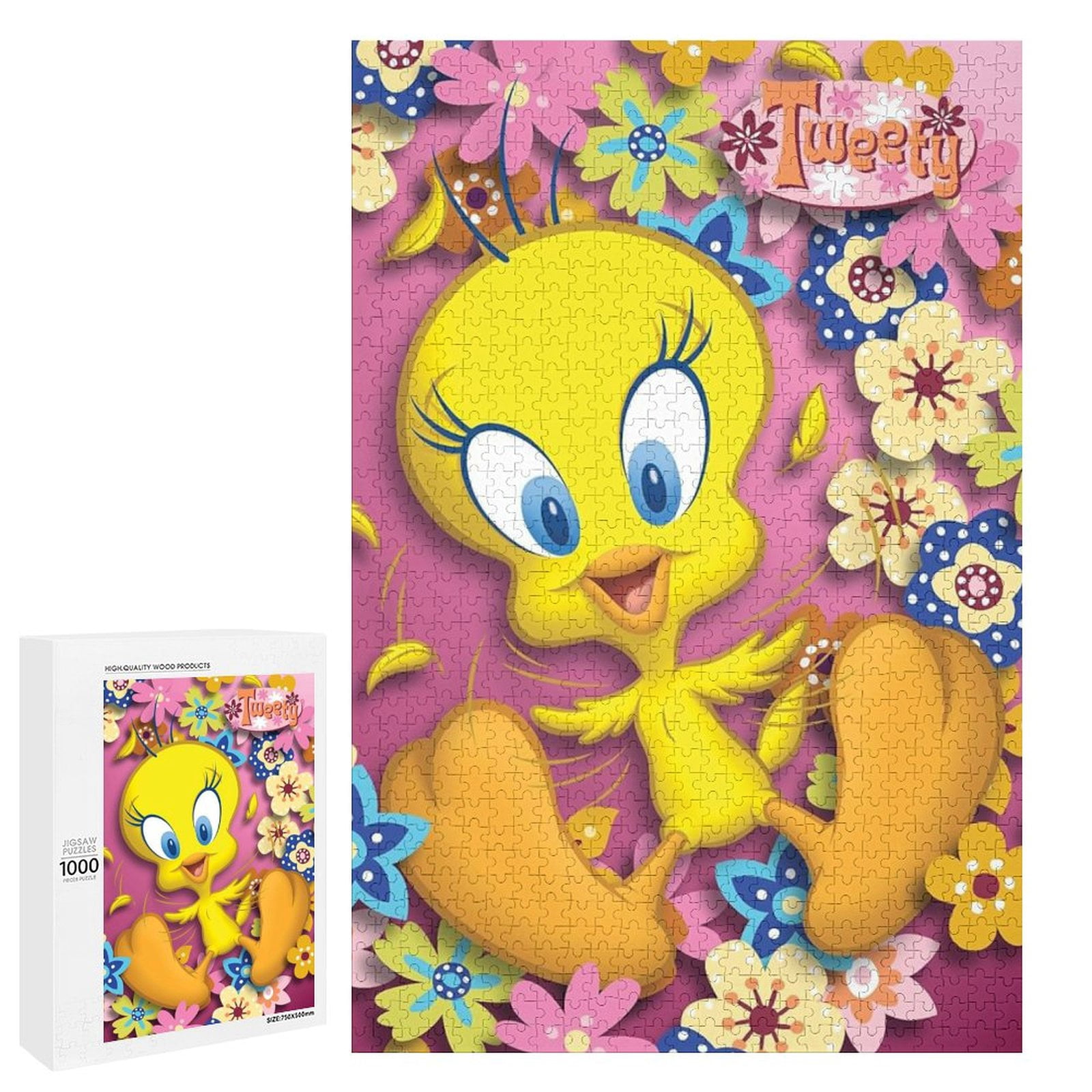 Tweety Bird Wooden Puzzle for Adults, Challenging Jigsaw Puzzle with ...