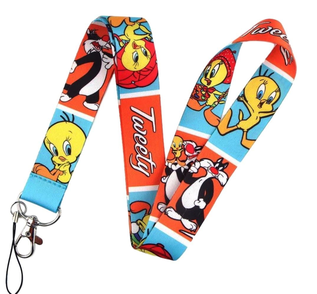 Tweety Bird and Sylvester Grid Lanyard ID Holder Keychain - Walmart.com