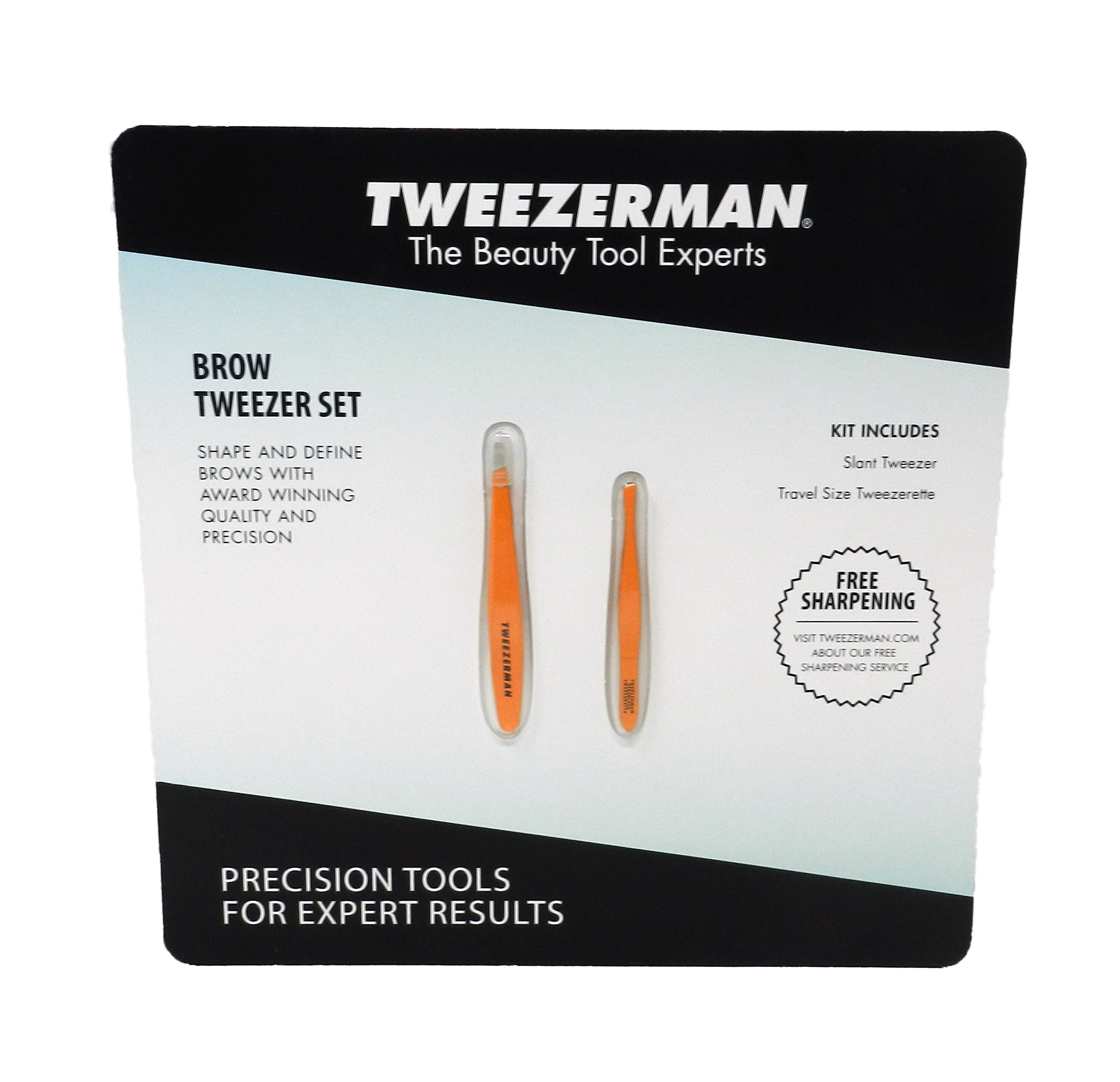 Tweezerman Brow Tweezer Set Orange - Walmart.com