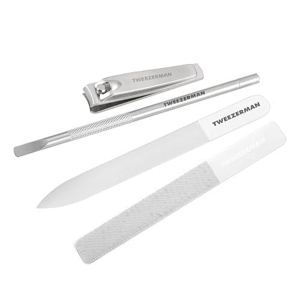 Tweezerman Glass Manicure Set with Nail File and Buffer - Walmart.com