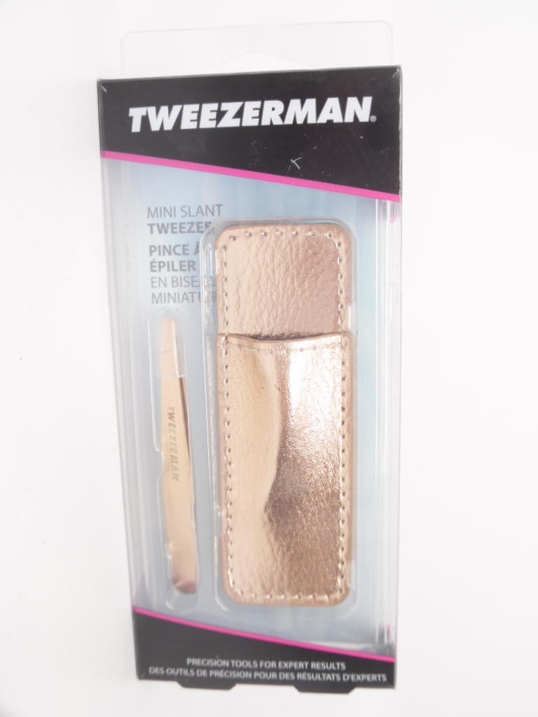 Tweezerman Rose Gold Mini Slant Tweezer with Case Model No. 1254-R ...