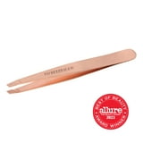 Tweezerman Rose Gold Slant Tweezer for Hair and Eyebrow Precision ...