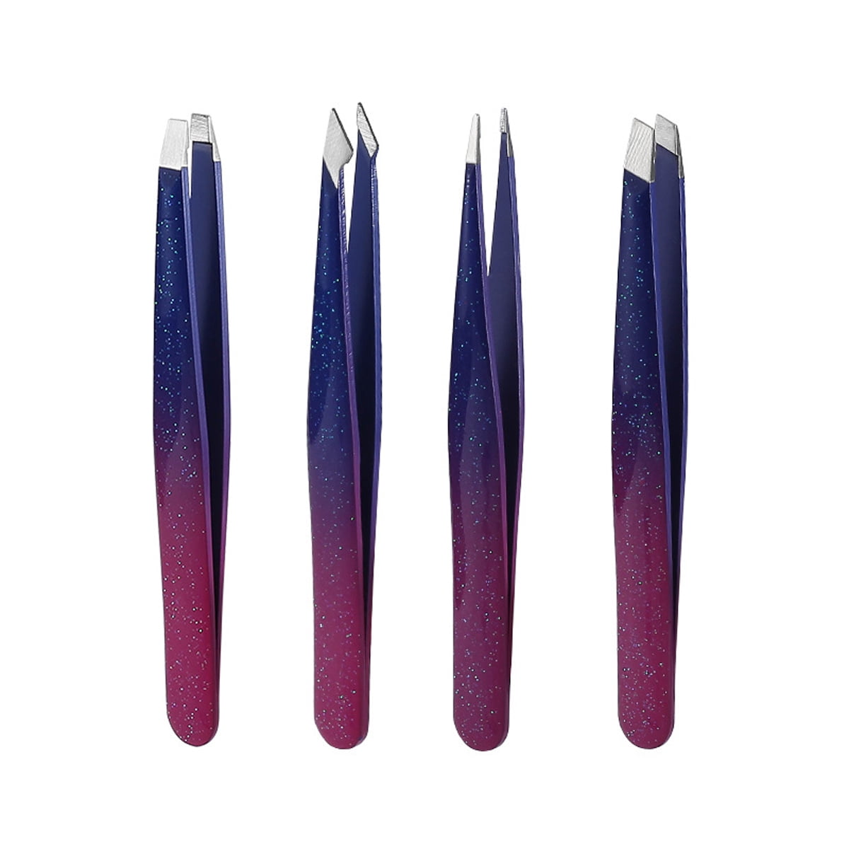 Tweezers For Women,4 Pack Precision Tweezers For Eyebrows Slant Tip ...