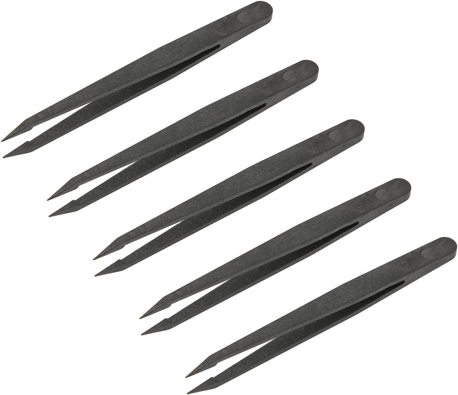Tweezers Set, 10pcs Anti Static Tweezers, Plastic Material Tweezer for ...