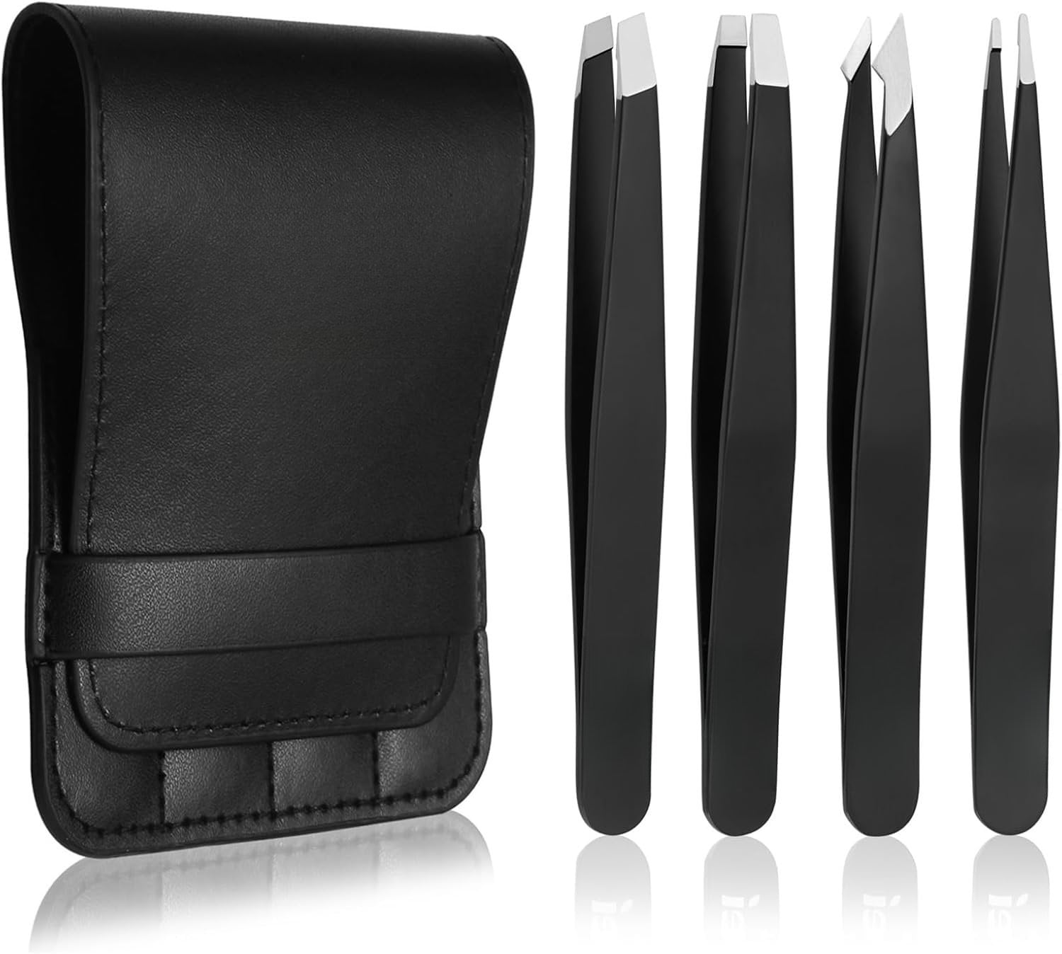 Tweezers Set - Professional Stainless Tweezers for Eyebrows - Precision ...