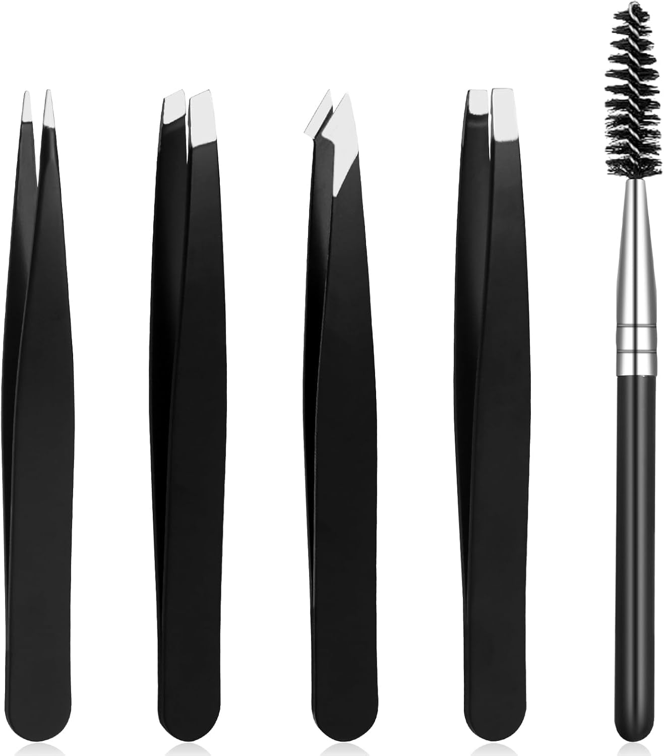 Tweezers Set, Stainless Steel Eyebrow Tweezer, Professional Eyebrow ...