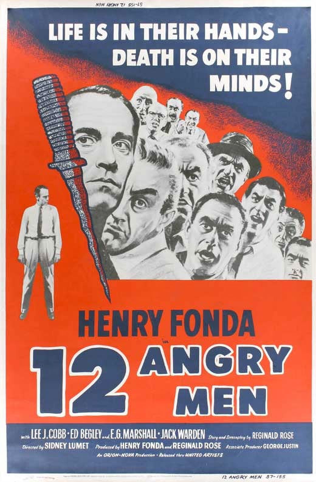 Twelve Angry Men - movie POSTER (Style D) (11" x 17") (1957) - Walmart.com