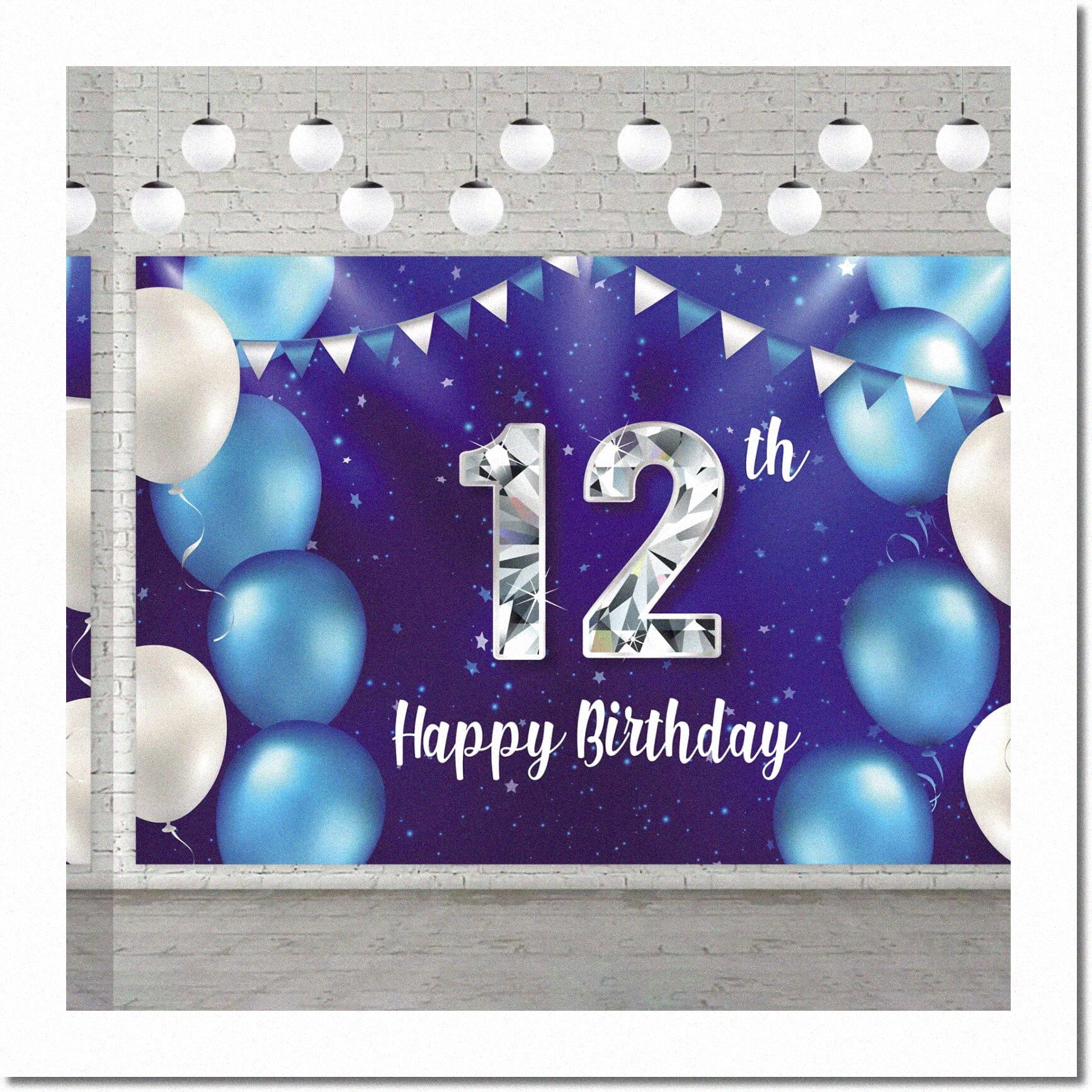 "Twelve & Thriving" Birthday Party Kit - Vibrant Balloons, Starry ...
