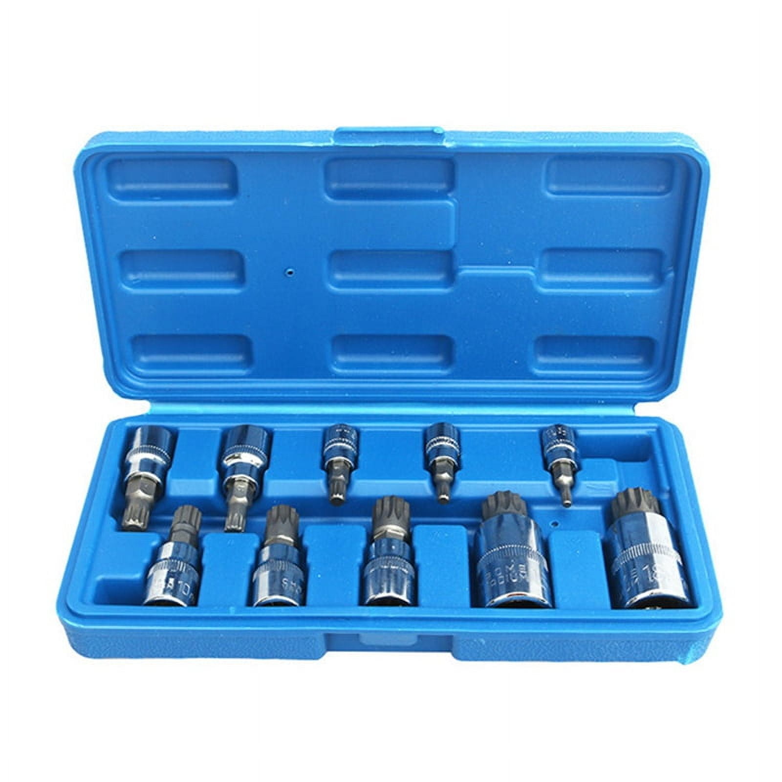 Twelve-angle sleeve Professional tripartite spline drill bit ...