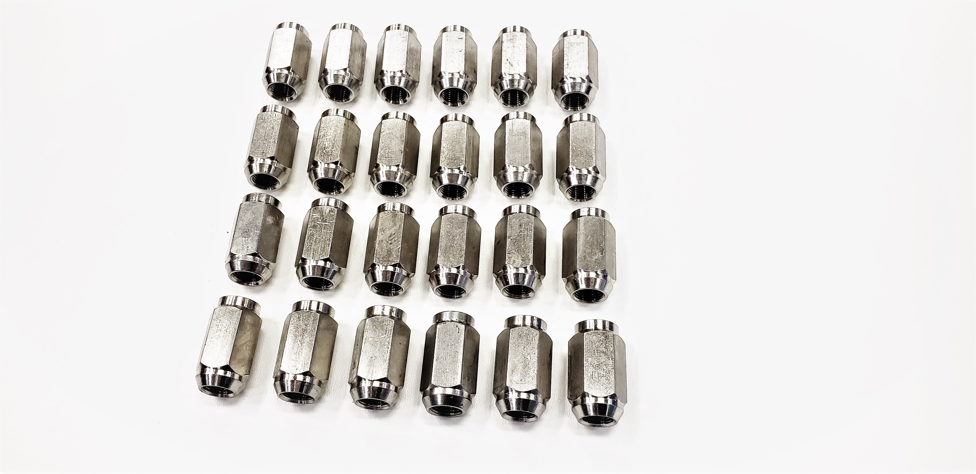 Twenty-Four (24) Pk Solid 304 Stainless 1/2-20 Lug Nuts For Trailer ...