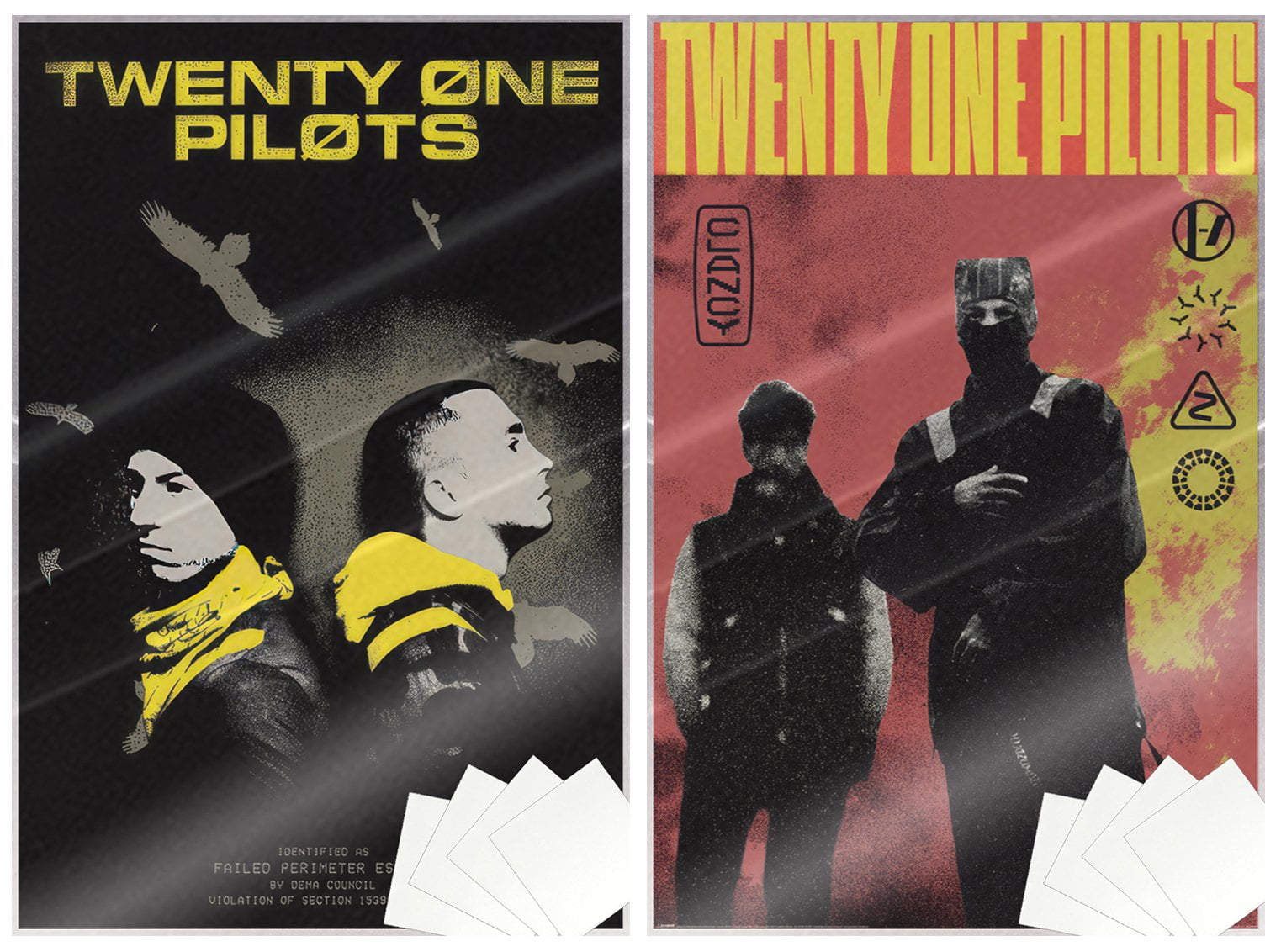 Twenty One Pilots - 2 Piece Music Poster Set (Trench Vultures & Clancy ...
