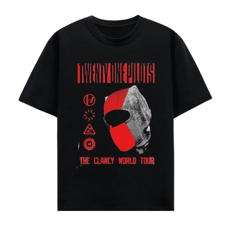 Twenty! One! Pilots! Iconic Print Wear – Blurryface Theme for fans ...