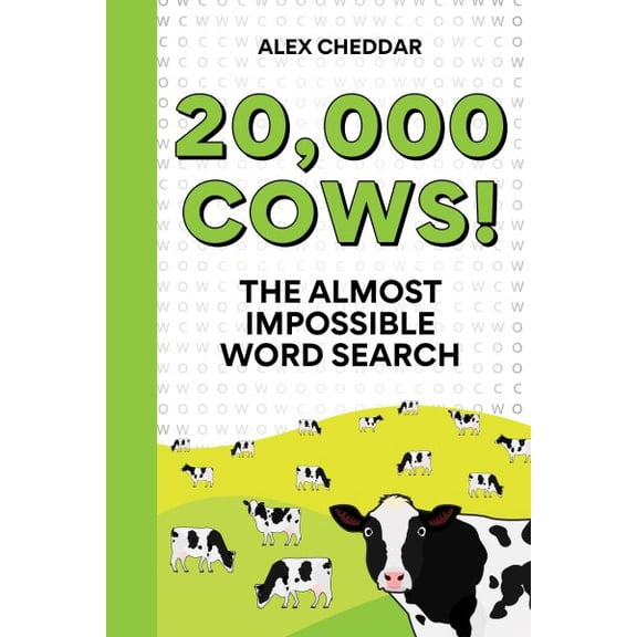 20,000 Cows!: The Almost Impossible Word Search, (Paperback) - Walmart.com