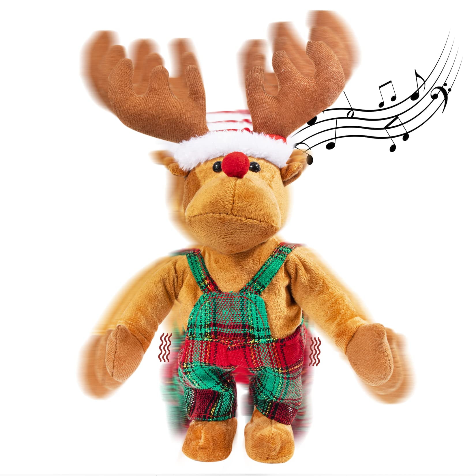 Twerking Rudolph The Red-Nosed Reindeer Animated Plush Toy Christmas ...