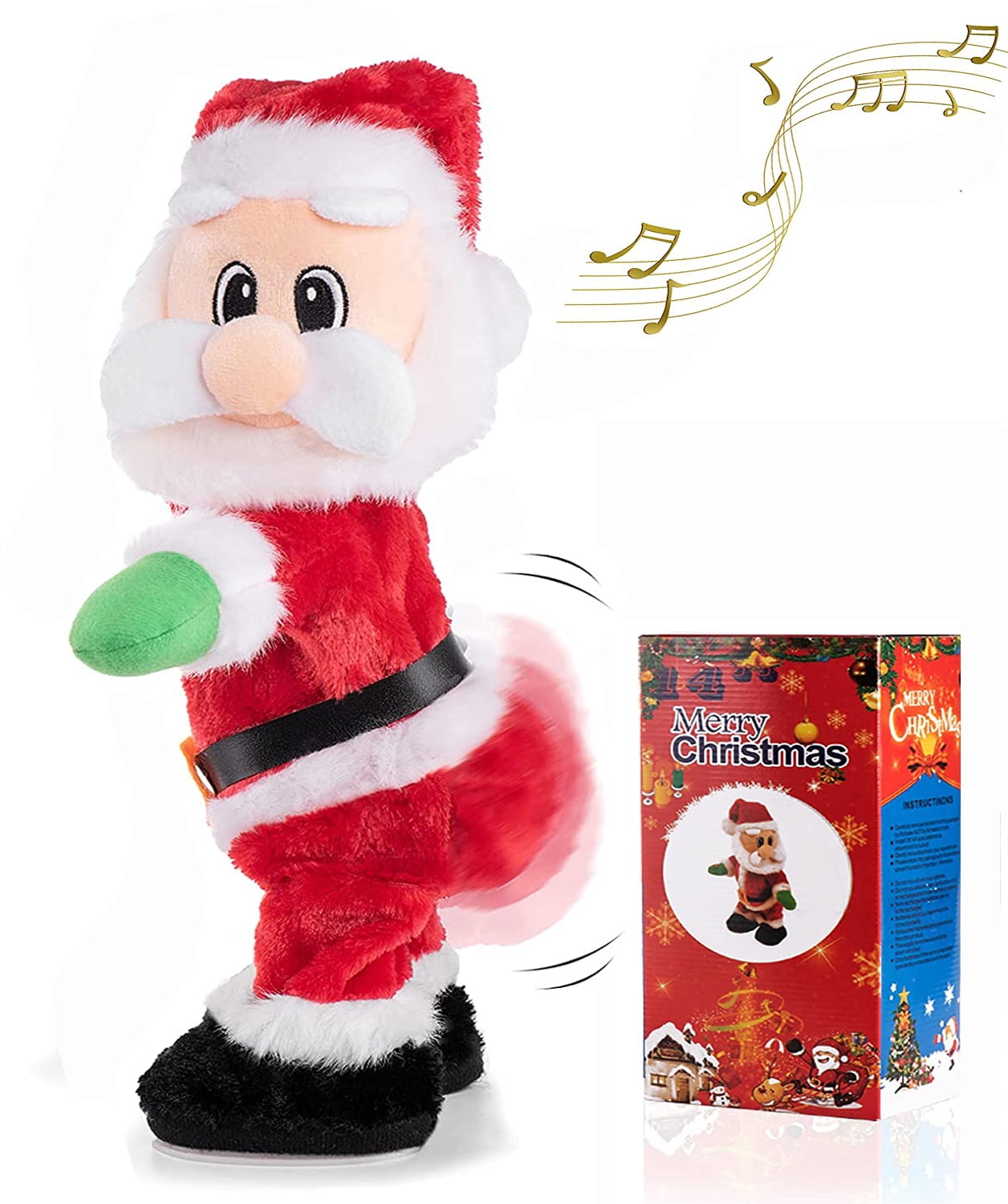 Animated Twerking Santa Claus Wiggle Hip Singing And Dancing Holiday Decorations Electric