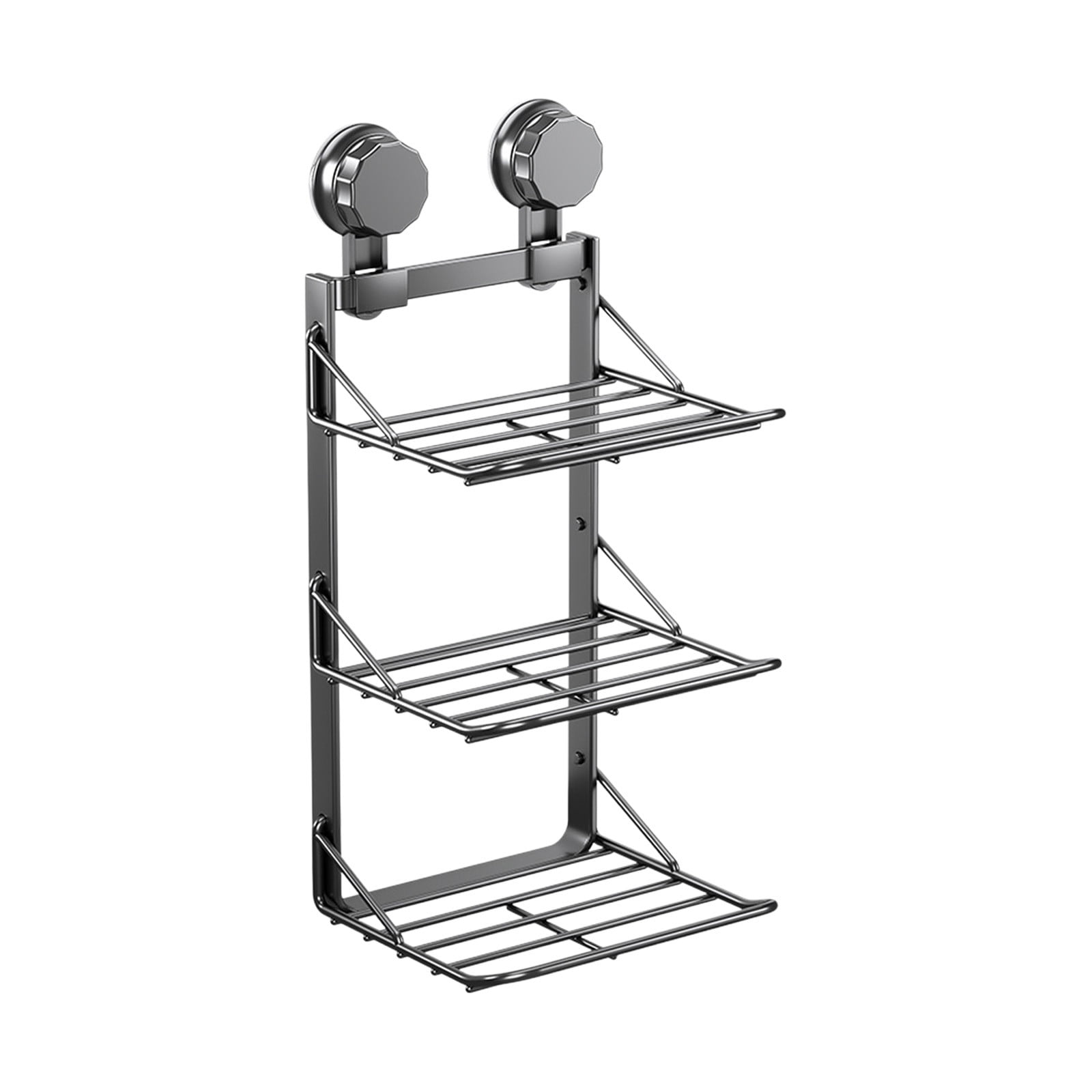 Twfbrm 3 Tiers Kitchen Suction Hanging Wall Mounted Storage Racks ...