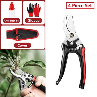 8Inch Professional Ratchet Anvil Pruning Shears, Anvil Groove Design ...