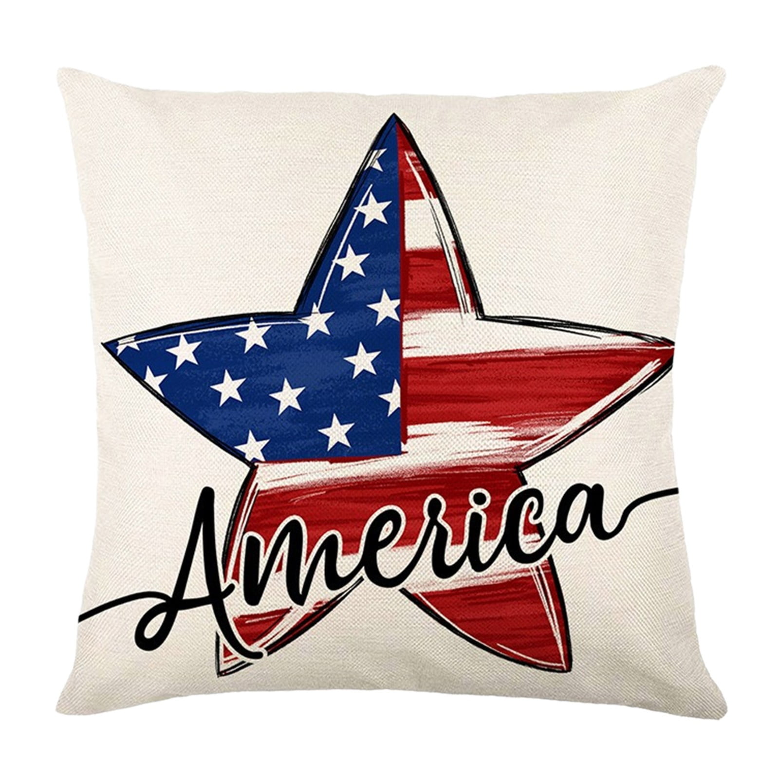 Twfbrm 4th of July Pillow Covers 18x18", Independence Day American Flag ...