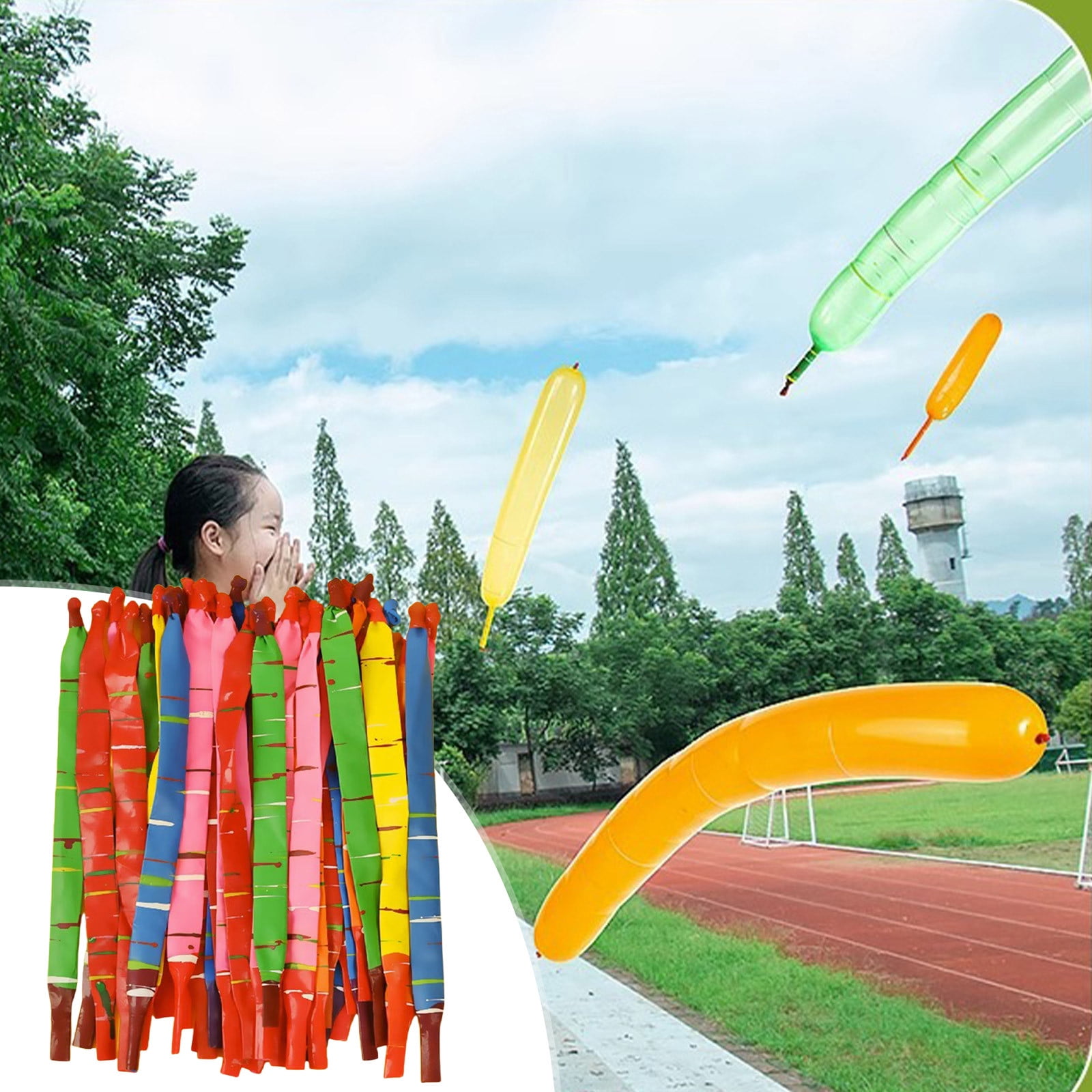 Twfbrm 50 Pcs Balloons Kit with Balloons Pump - Kids Latex Twisting ...