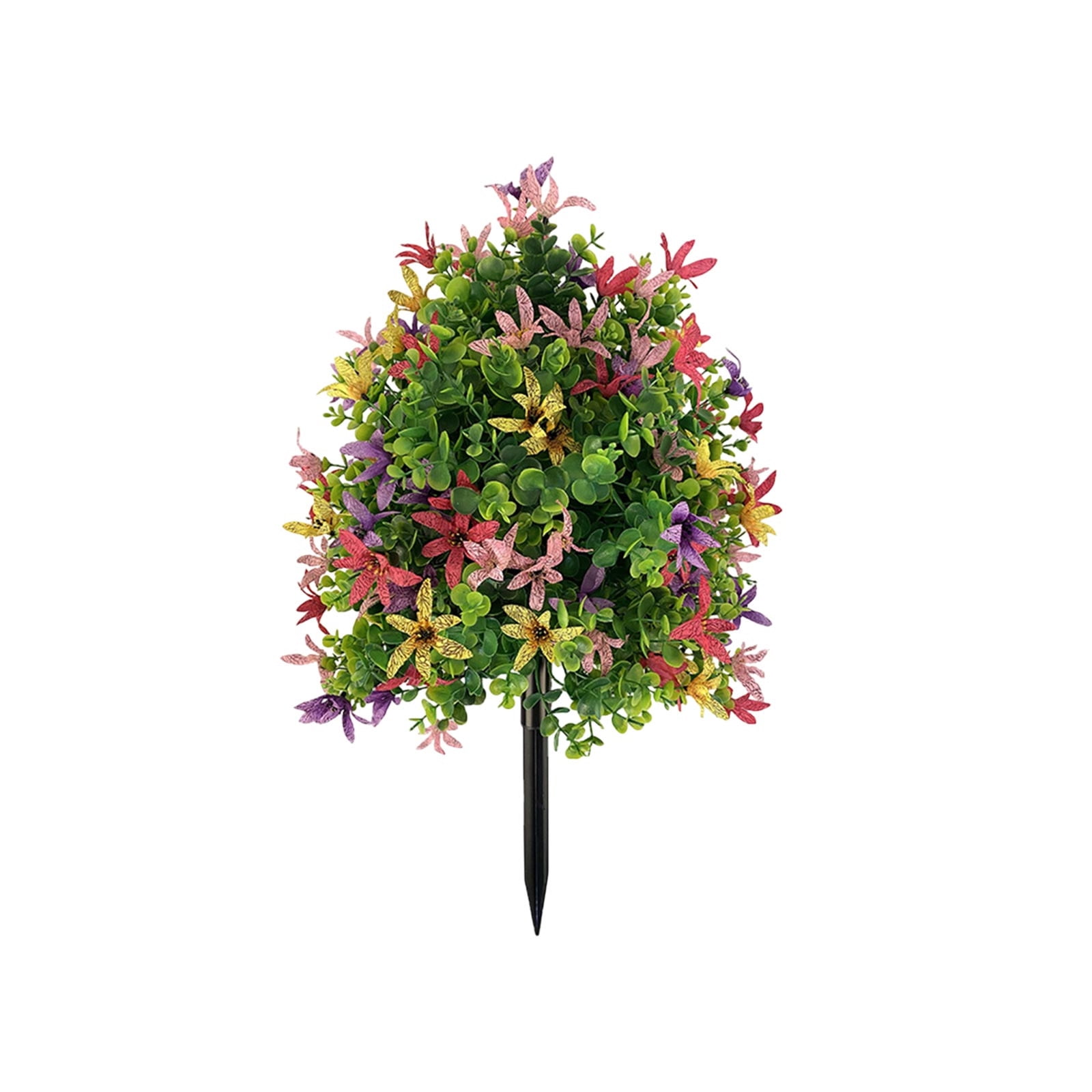 Twfbrm Artificial Boxwood Topiary Ball Trees with Ground Spikes ...