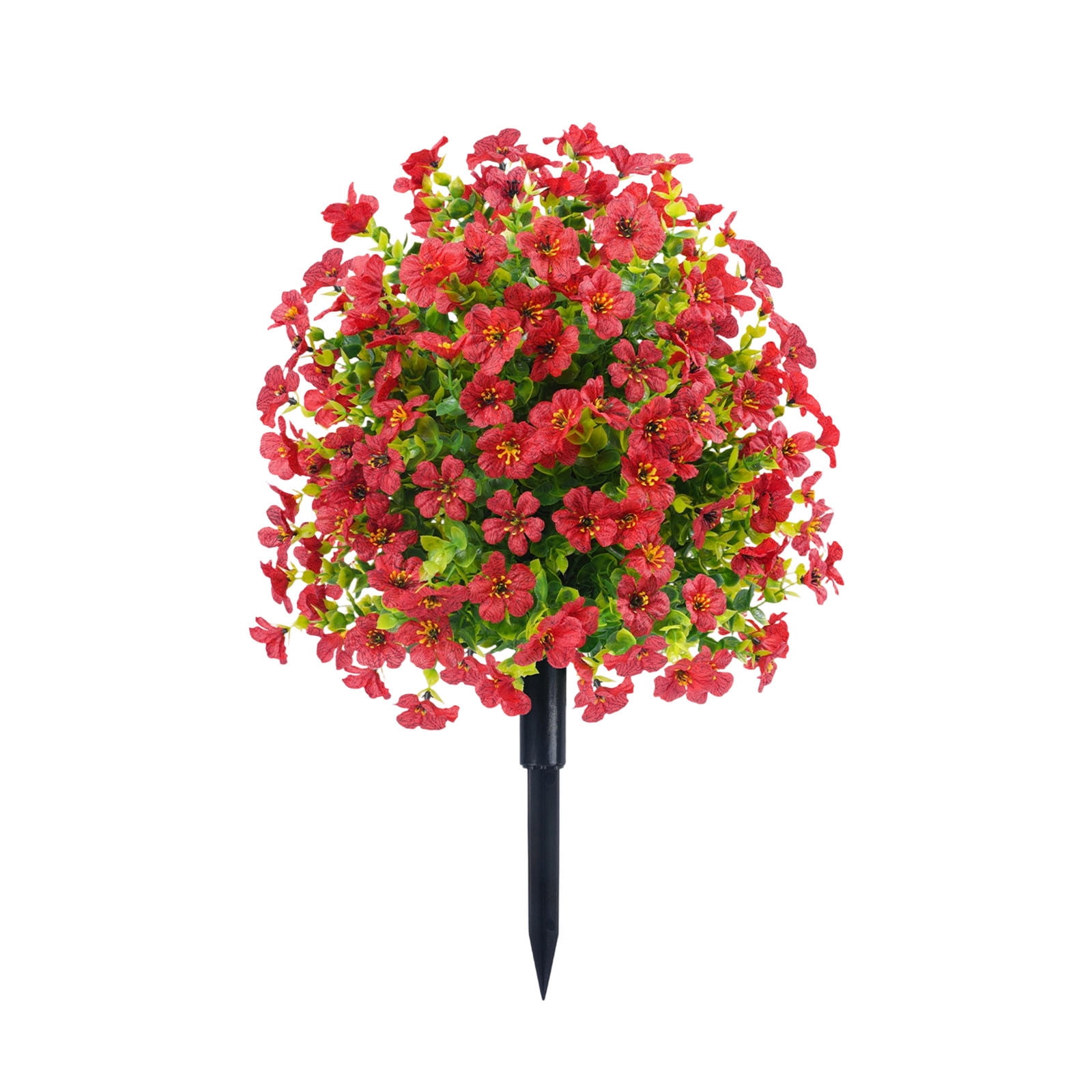 Twfbrm Artificial Flowers with Ground Spikes for Outdoor , UV Resistant ...