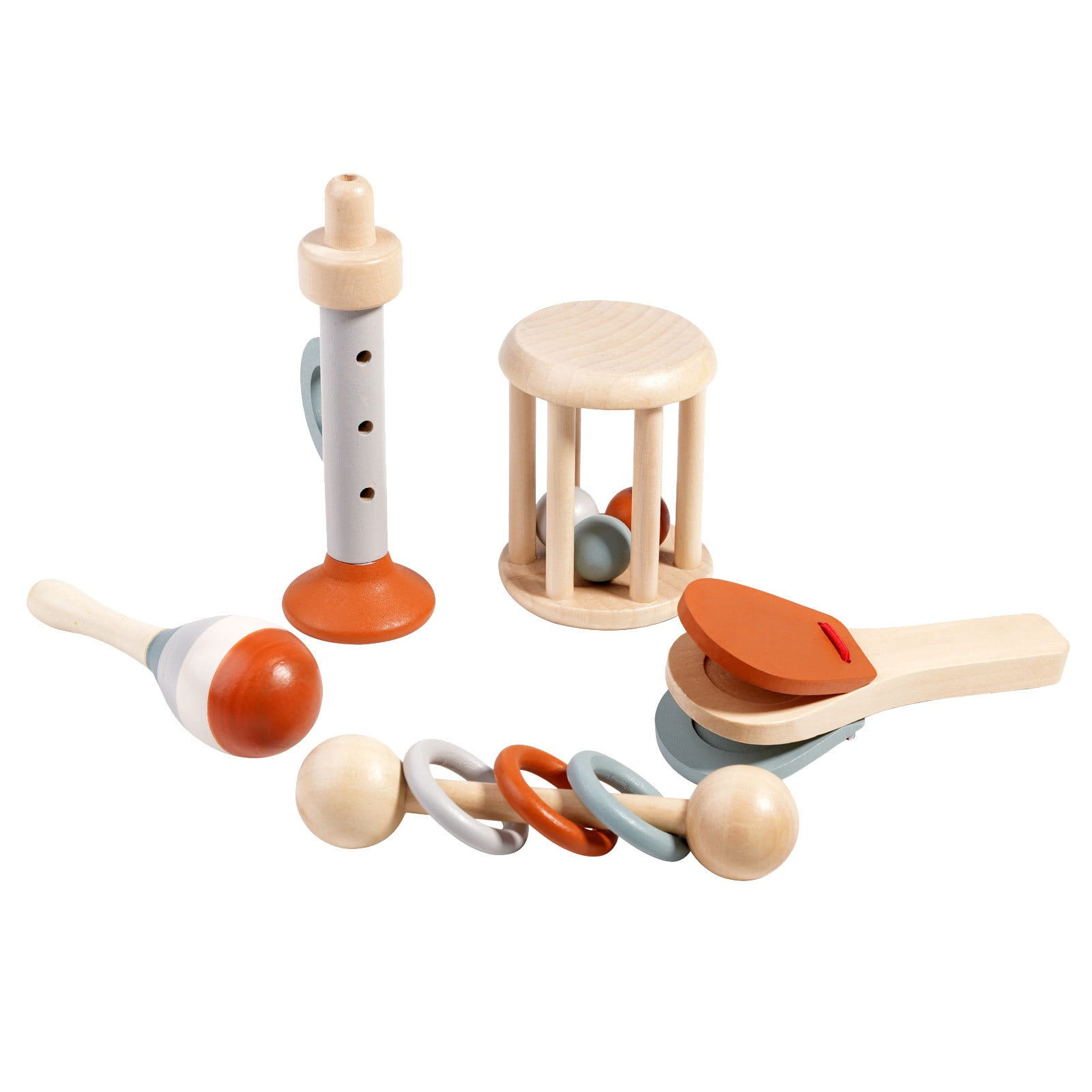 Twfbrm Baby Learning Playsets Children's Wooden Orff Instrument Set ...