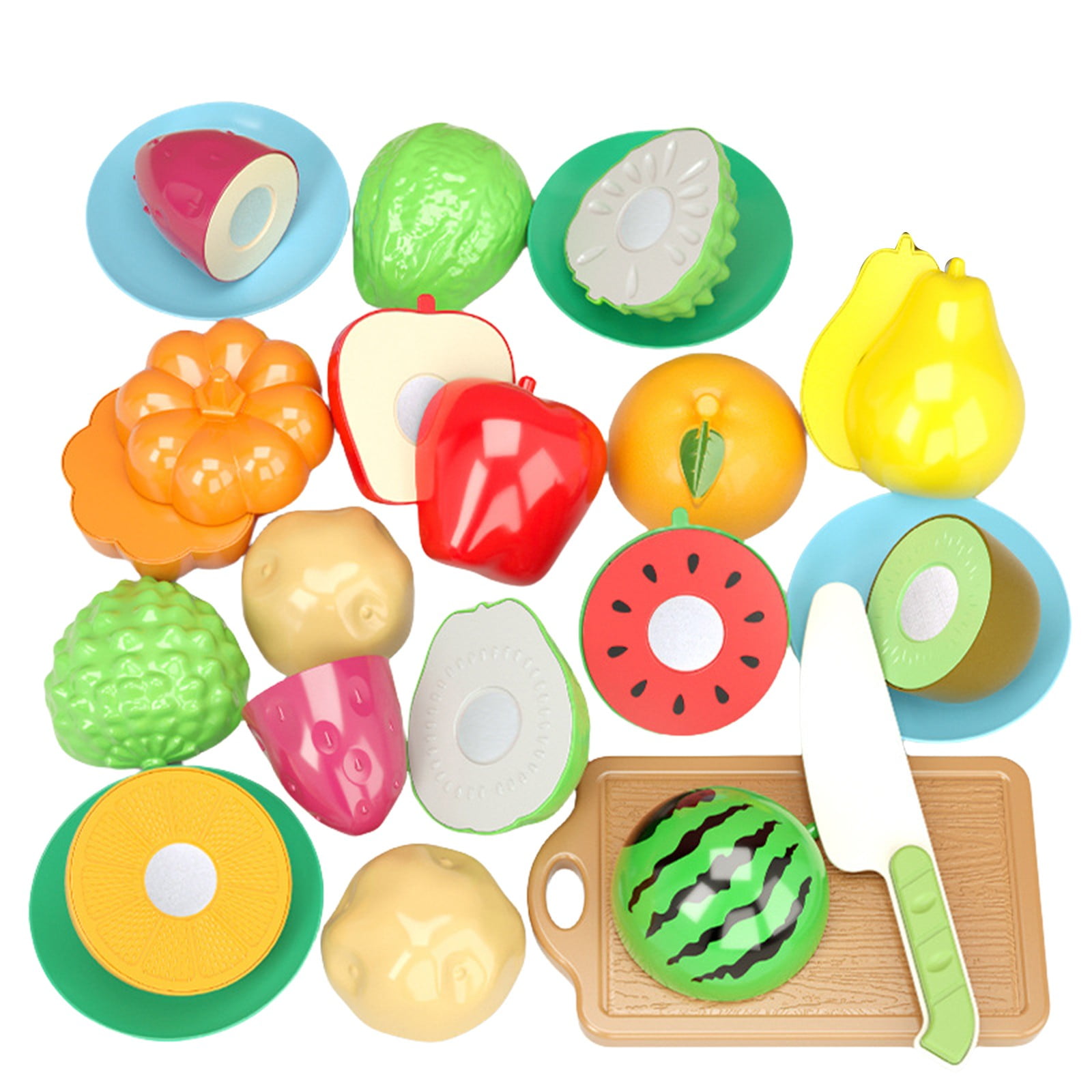 Twfbrm Baby Toys Children's House Simulation Fruit Cutting Toy Kitchen ...