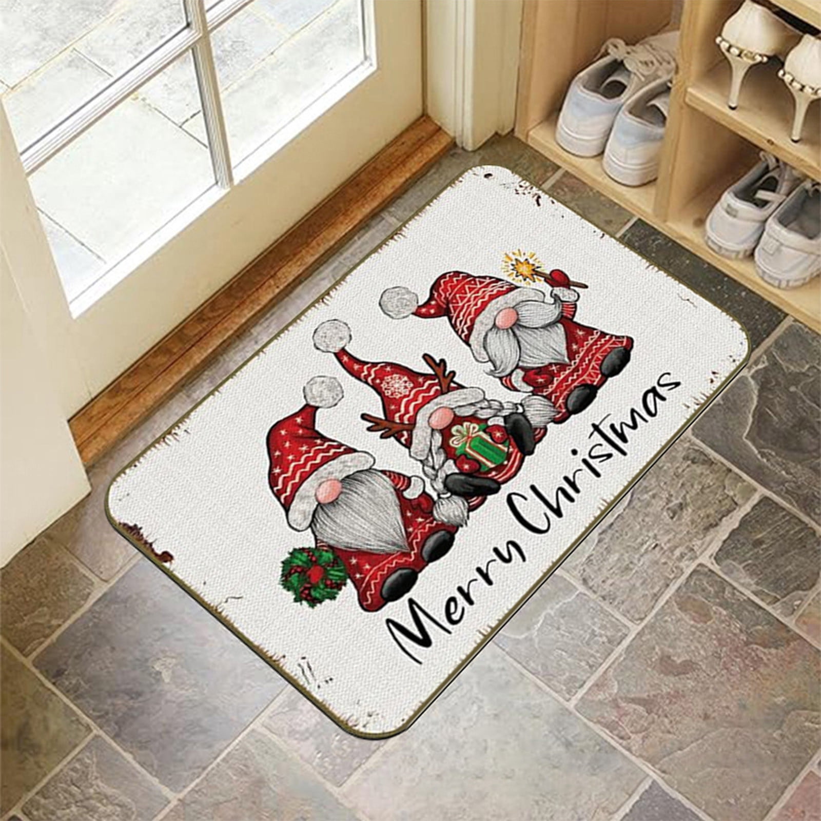 Twfbrm Christmas Door Mat Outdoor, Merry Christmas Welcome Mats for ...