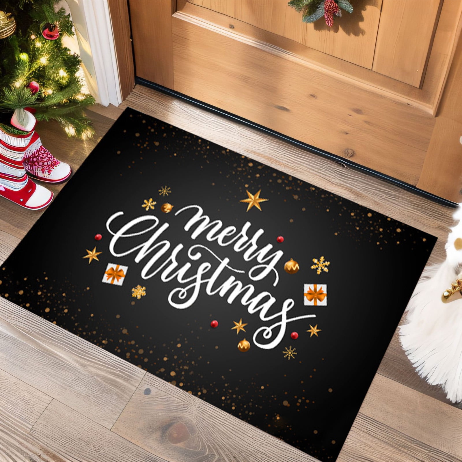 Twfbrm Christmas Door Mat Outdoor, Merry Christmas Welcome Mats for ...