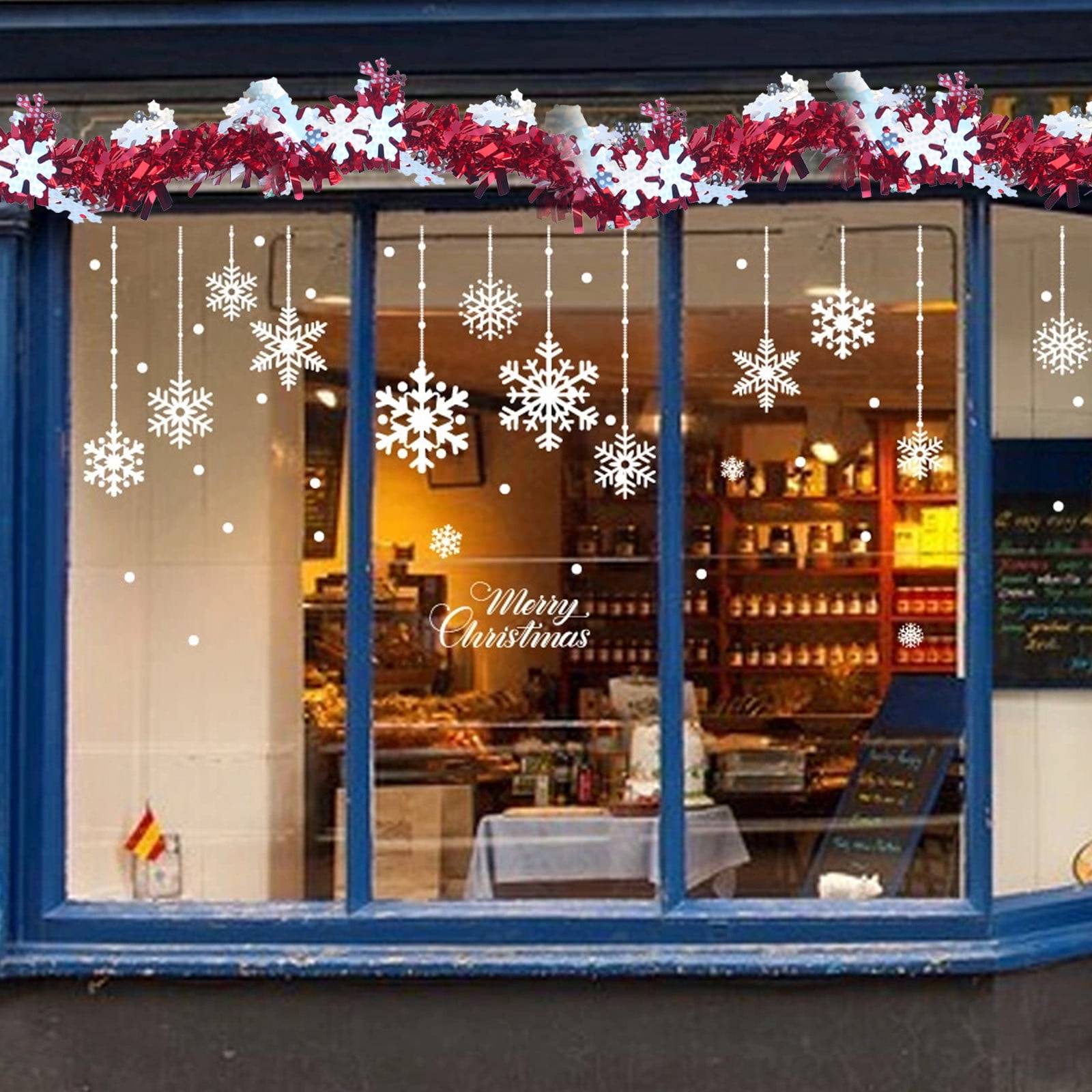 Twfbrm Christmas Ribbon Celebrate Curtains, Metallic Streamers Foil ...