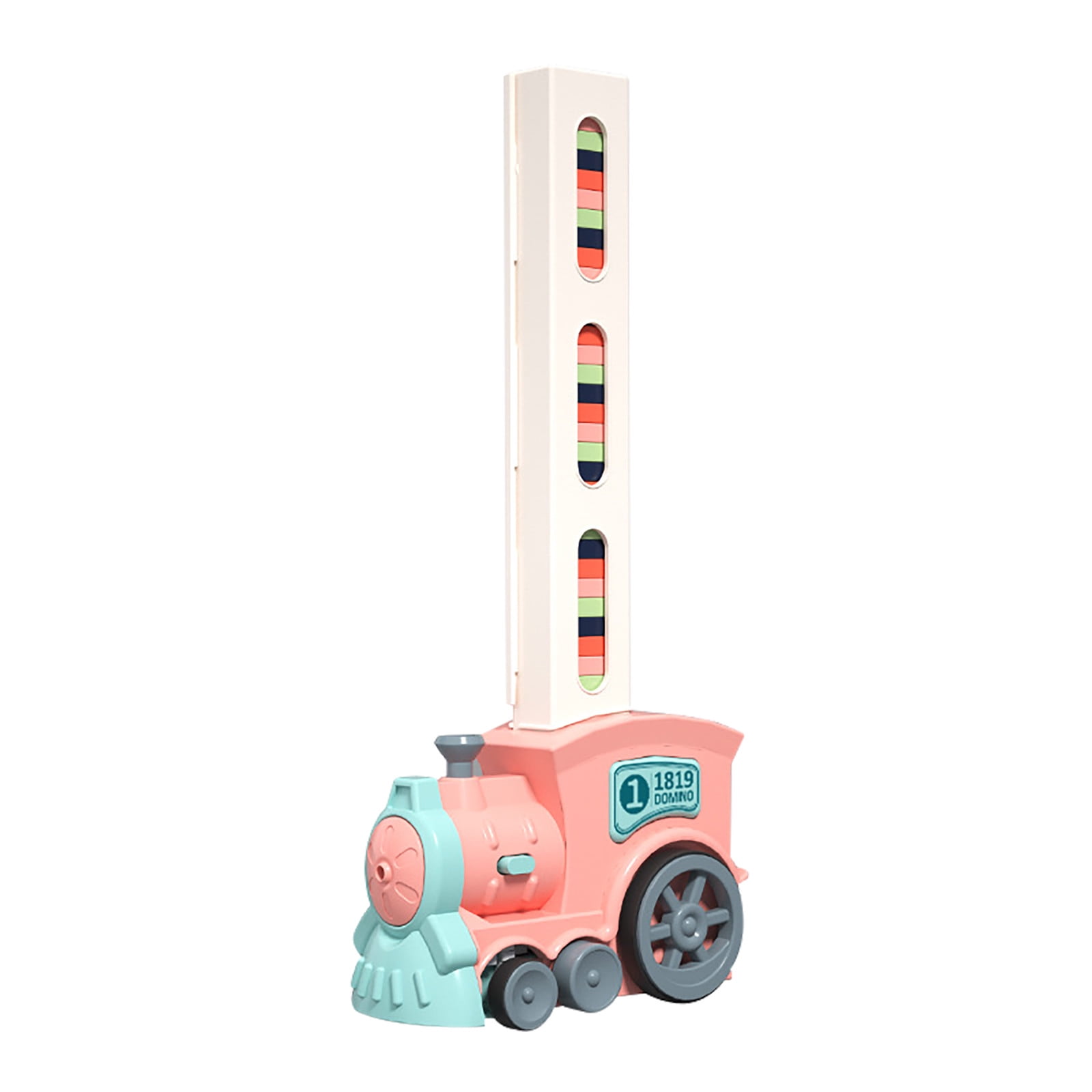 Twfbrm Domino Train Toy Set, Automatic Dominos Train for Kids Boys ...