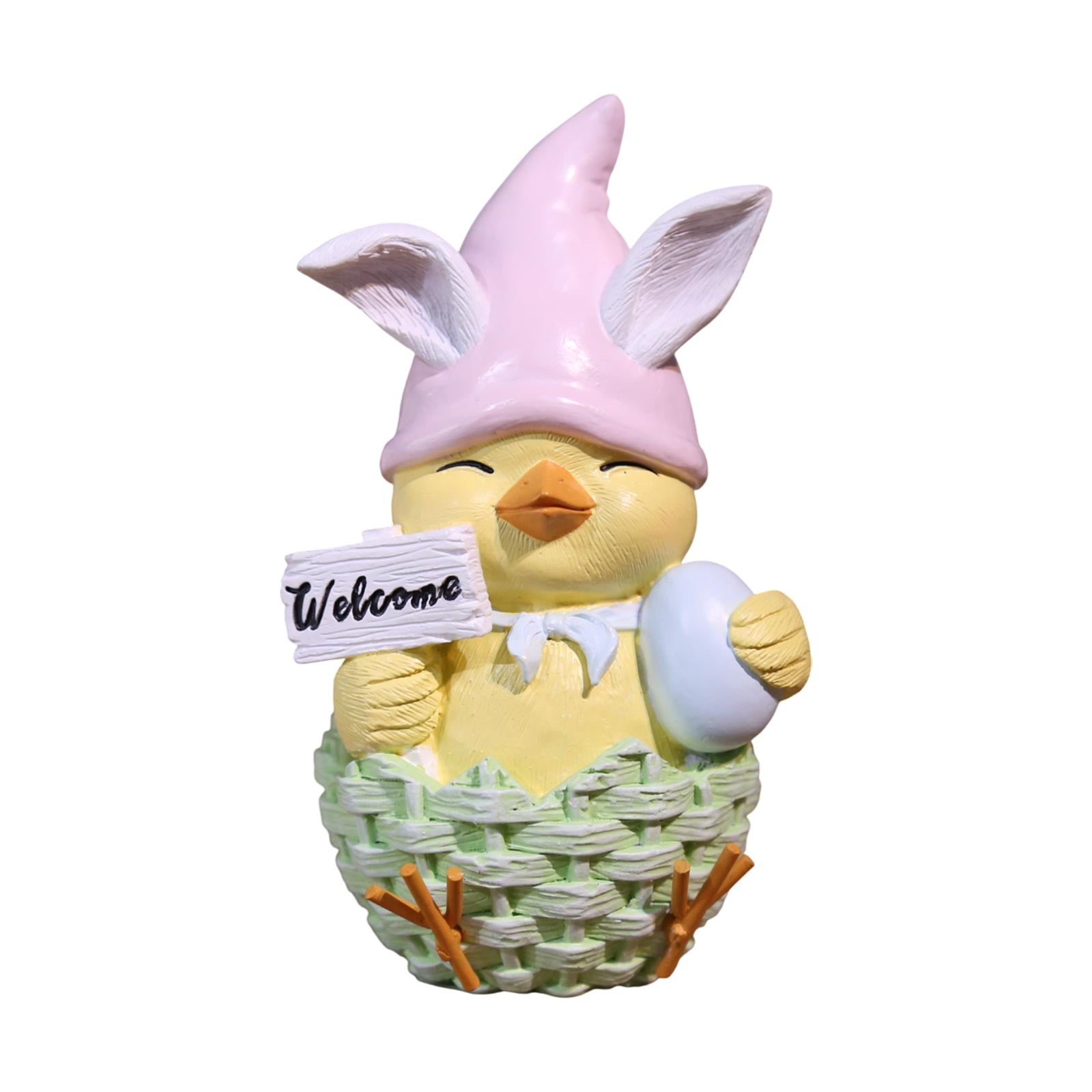 Twfbrm Easter Chick Decorations, 5.1 Inch Resin Adorable Chicken Statue ...