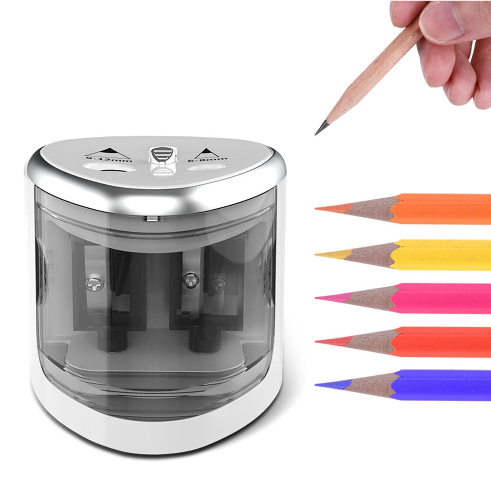 Twfbrm Electric Pencil Sharpener, High-Speed Double Holes Automatic ...