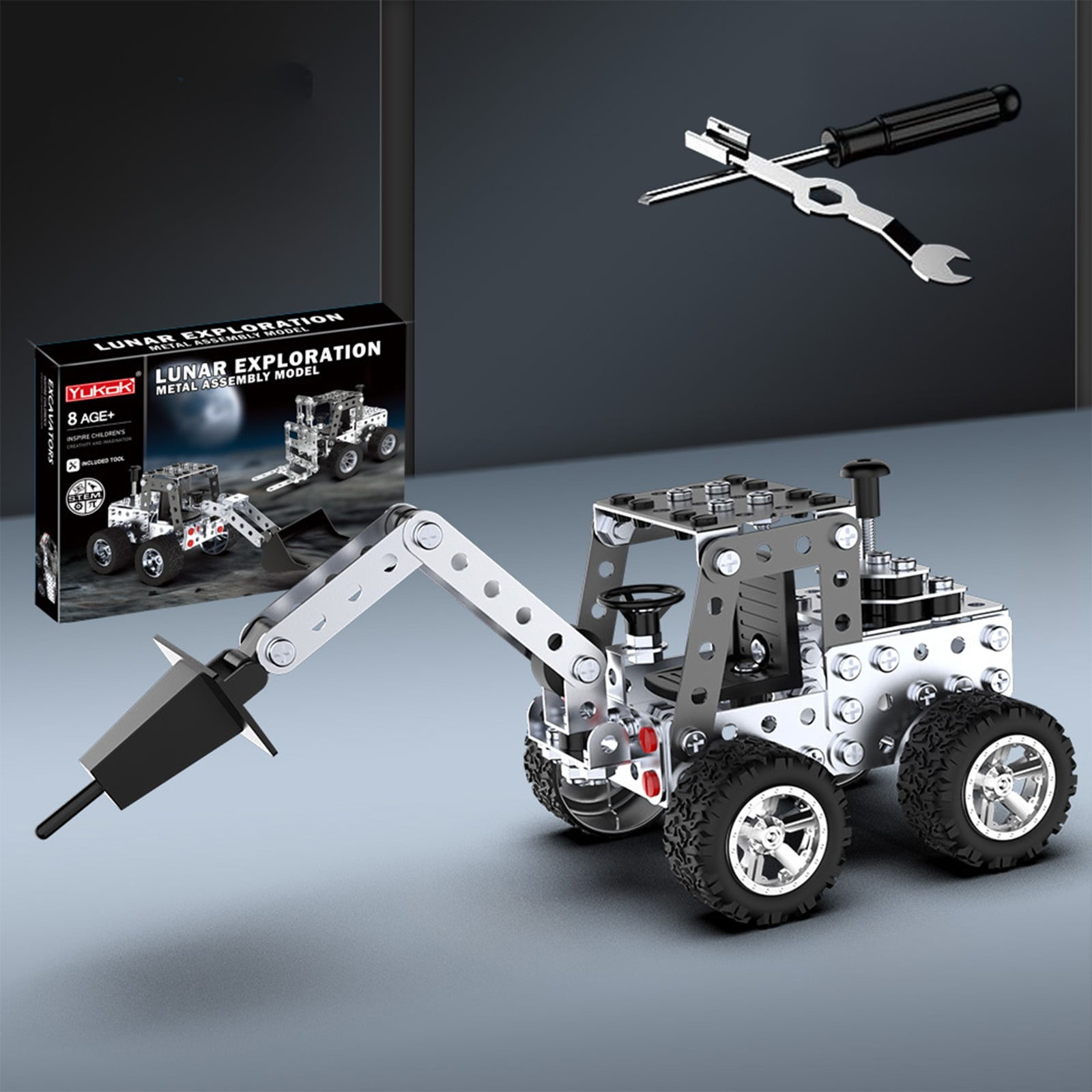 Twfbrm Excavator Toys, Metal Building Kids Toys Sets Projects ...