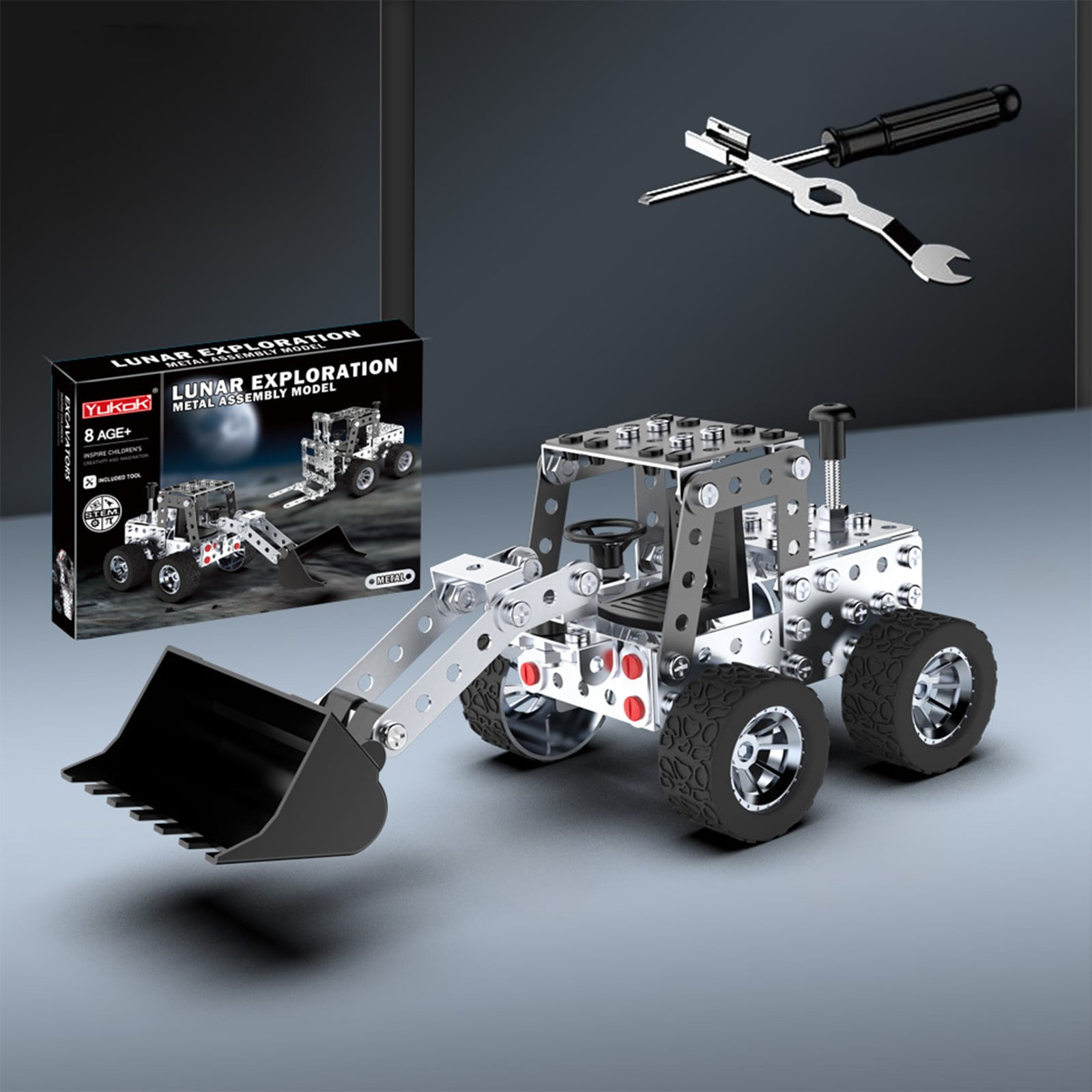 Twfbrm Excavator Toys, Metal Building Kids Toys Sets Projects ...