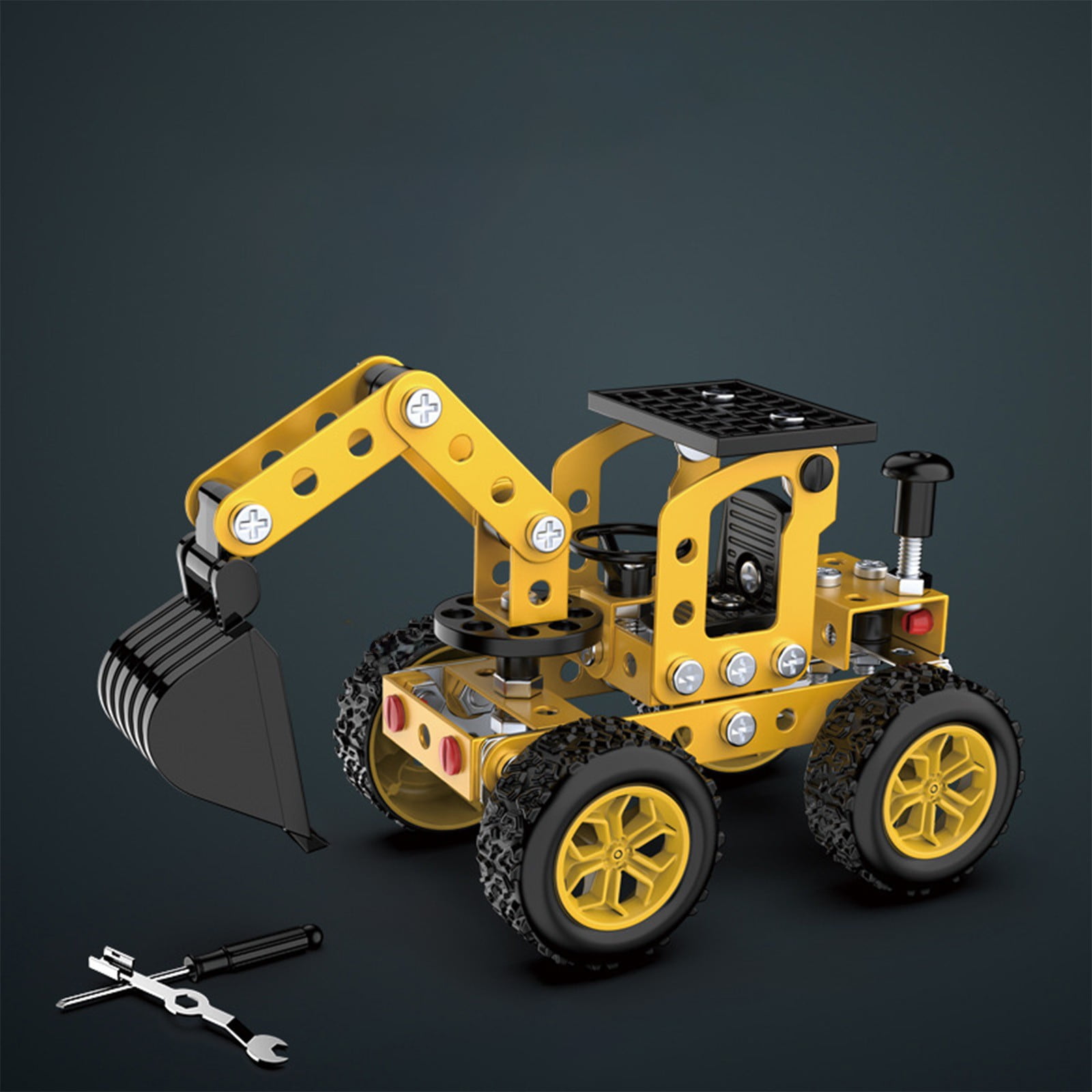 Twfbrm Excavator Toys, Metal Building Kids Toys Sets Projects ...