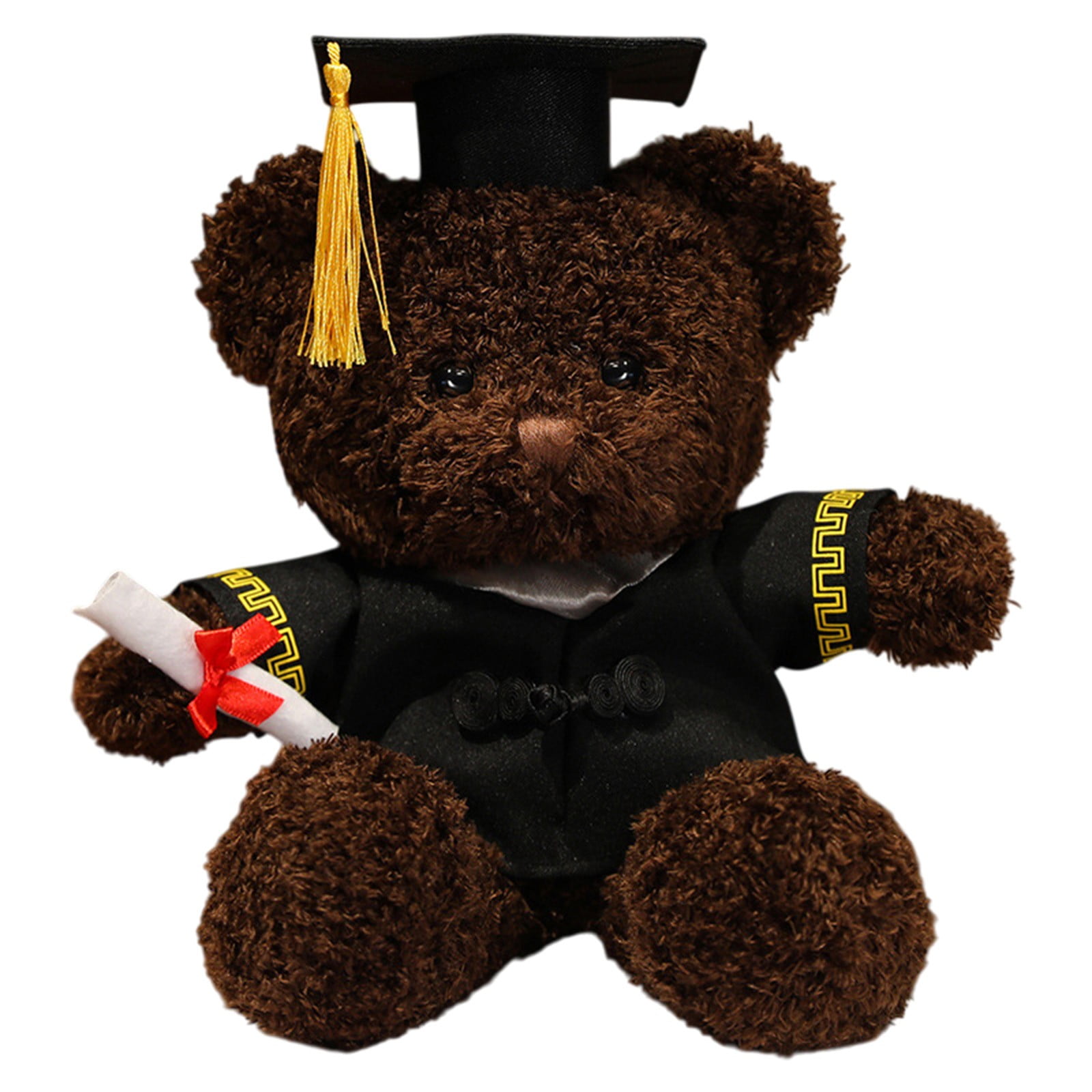 Twfbrm Graduation Bear Plush Toys, 14 Inch Black Stuffed Animal Bear ...