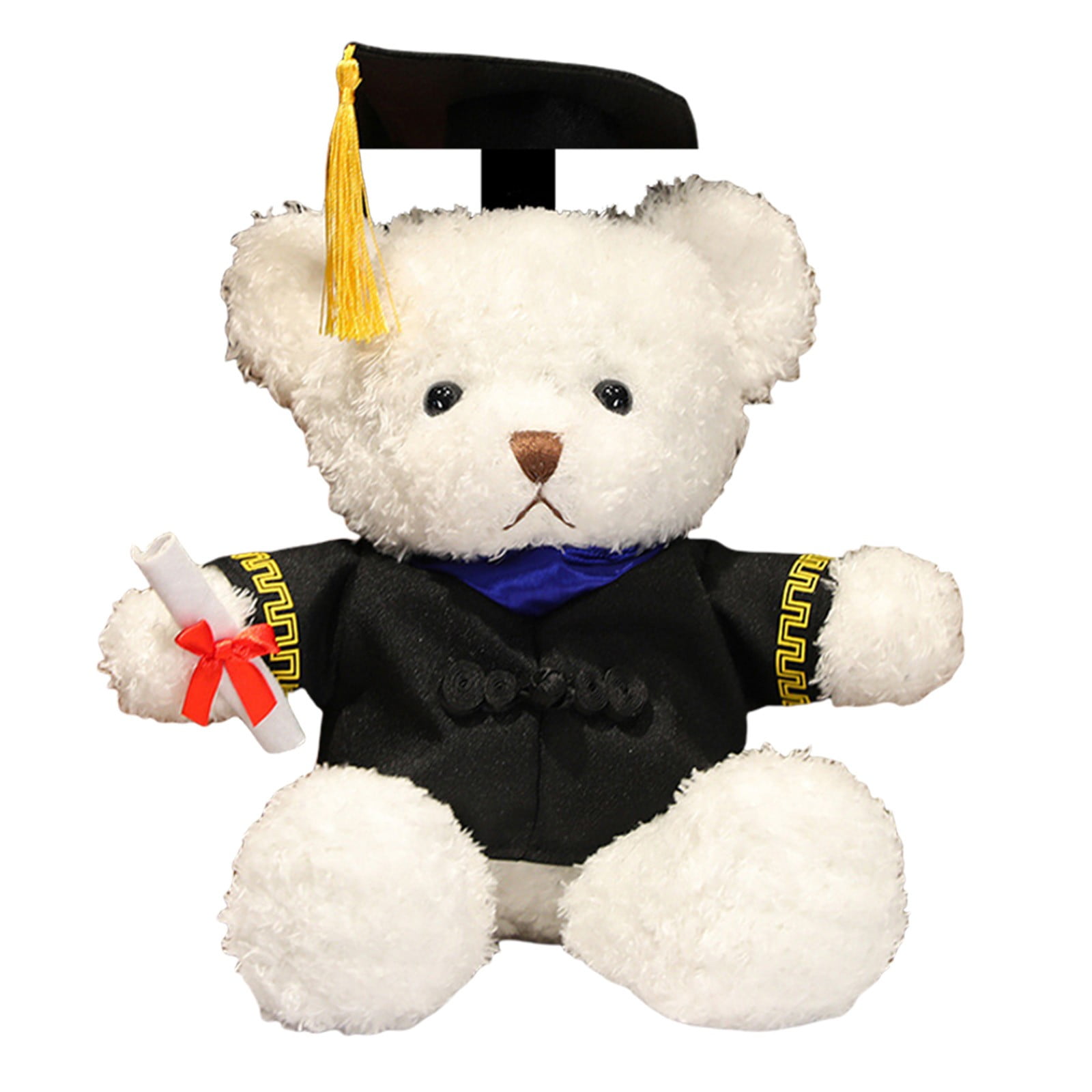 Twfbrm Graduation Bear Plush Toys, 14 Inch White Stuffed Animal Bear ...