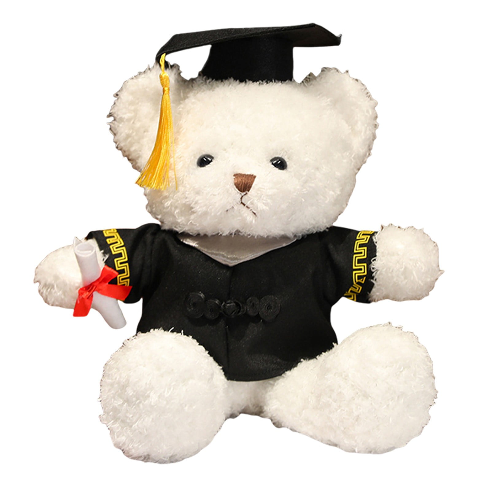 Twfbrm Graduation Bear Plush Toys, 14 Inch White Stuffed Animal Bear ...