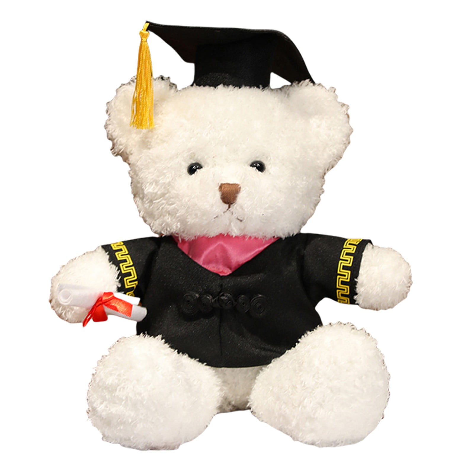 Twfbrm Graduation Bear Plush Toys, 14 Inch White Stuffed Animal Bear ...