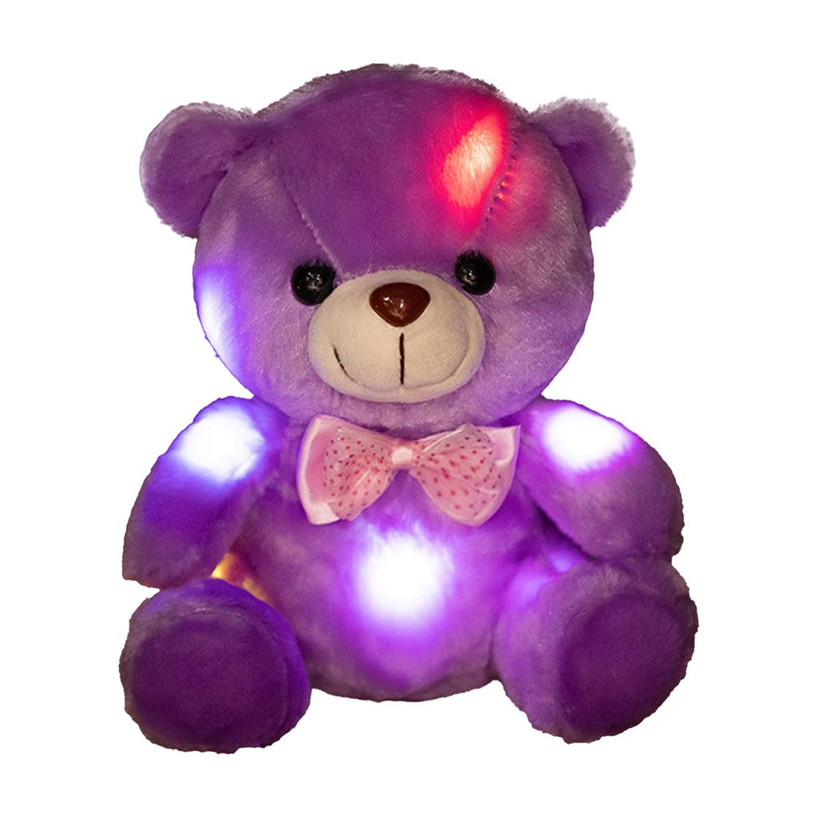 Twfbrm Light up Teddy Bear Doll, 8 Inch Stuffed Bear Plushie Toy with ...