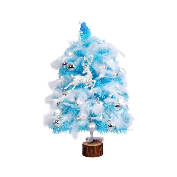 Twfbrm Mini Christmas Tree, Artificial Small Christmas Tree with Lights ...